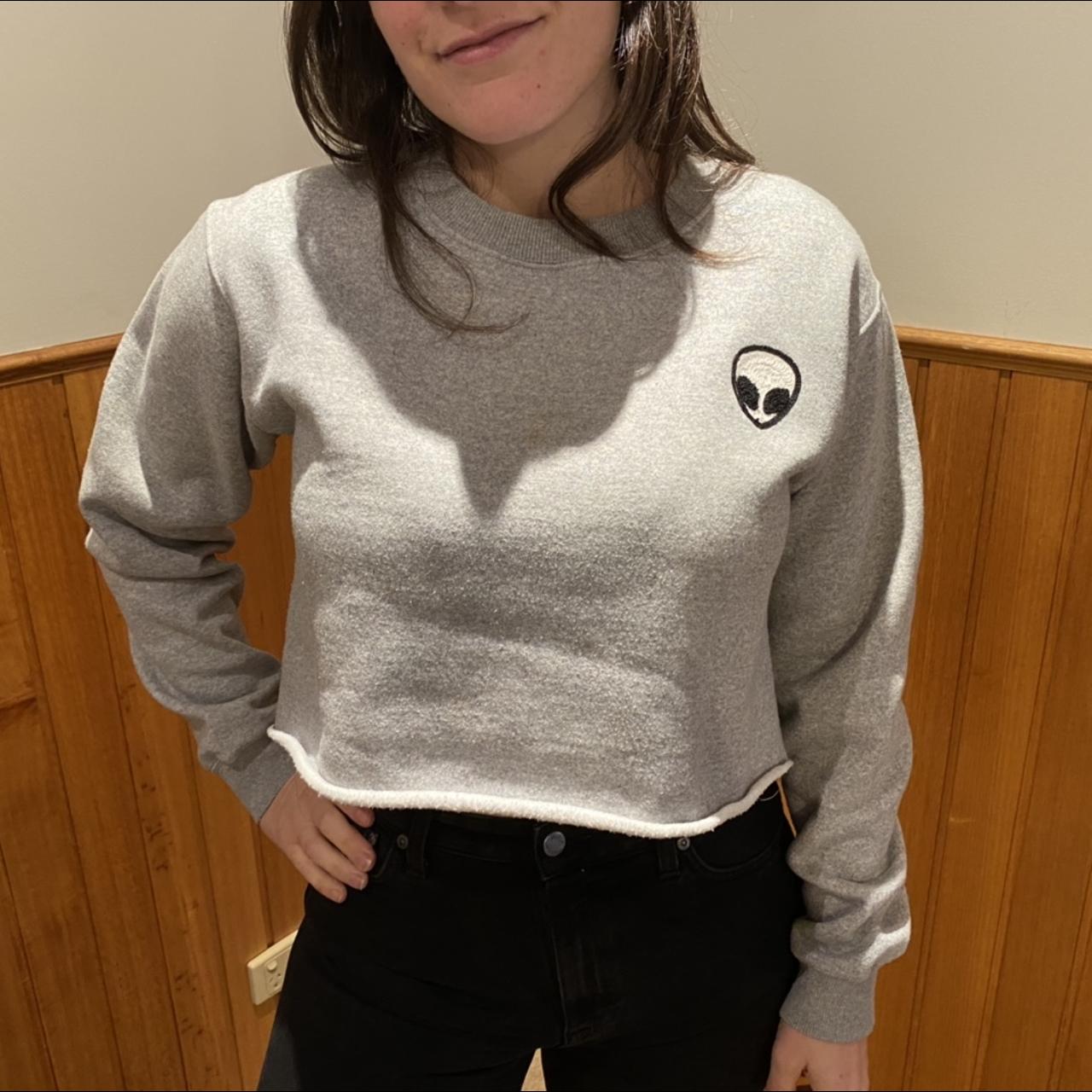 Alien crop jumper 👽 have had for years and only worn... - Depop