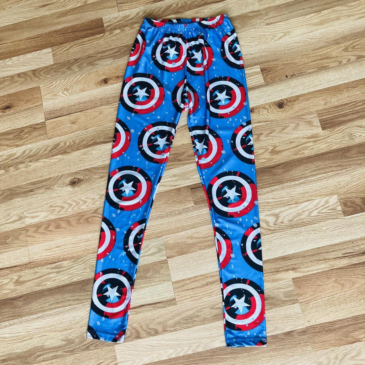 MARVEL pajama pants form fitting like leggings... - Depop