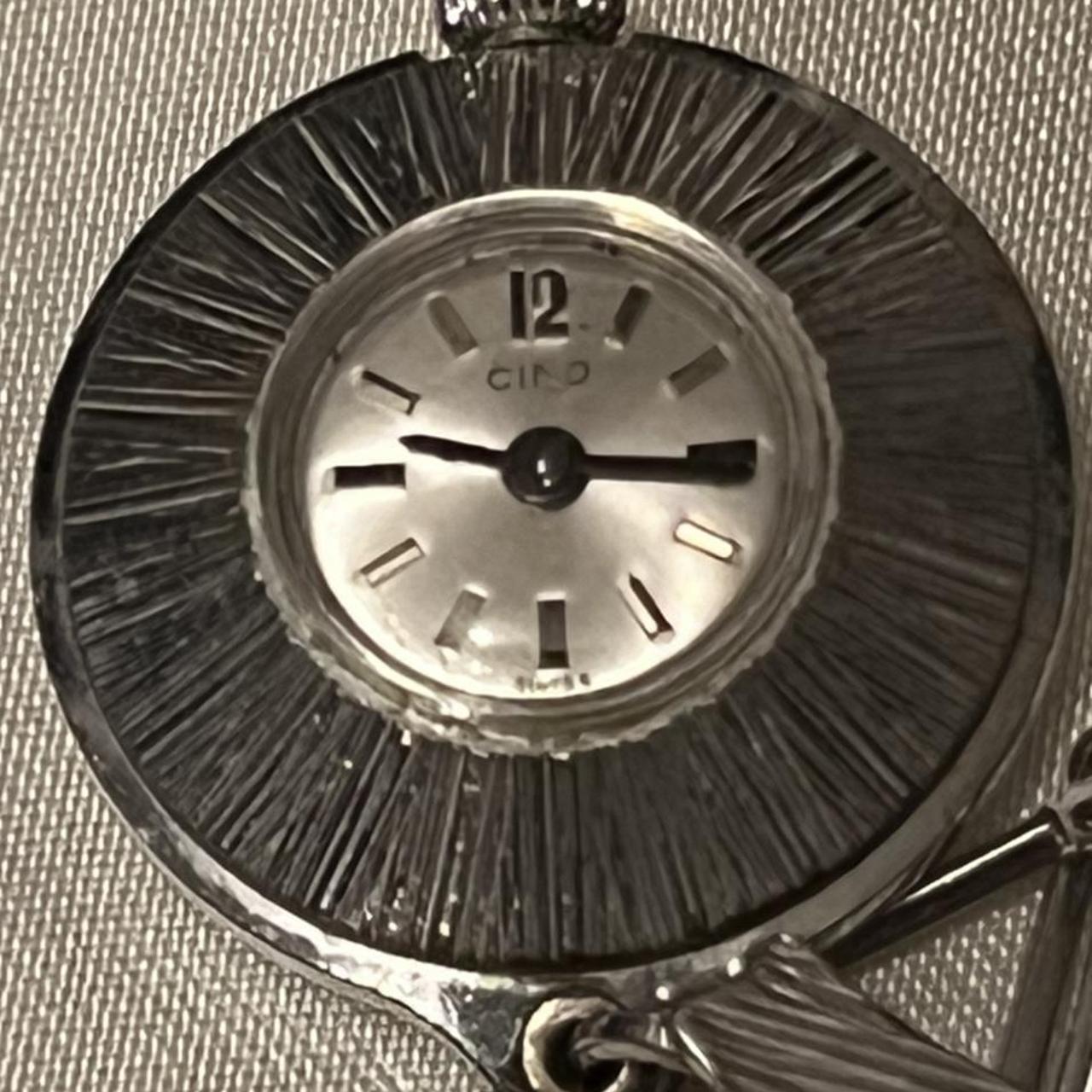 Vintage Ciro mechanical necklace watch. 17 jewels,... - Depop