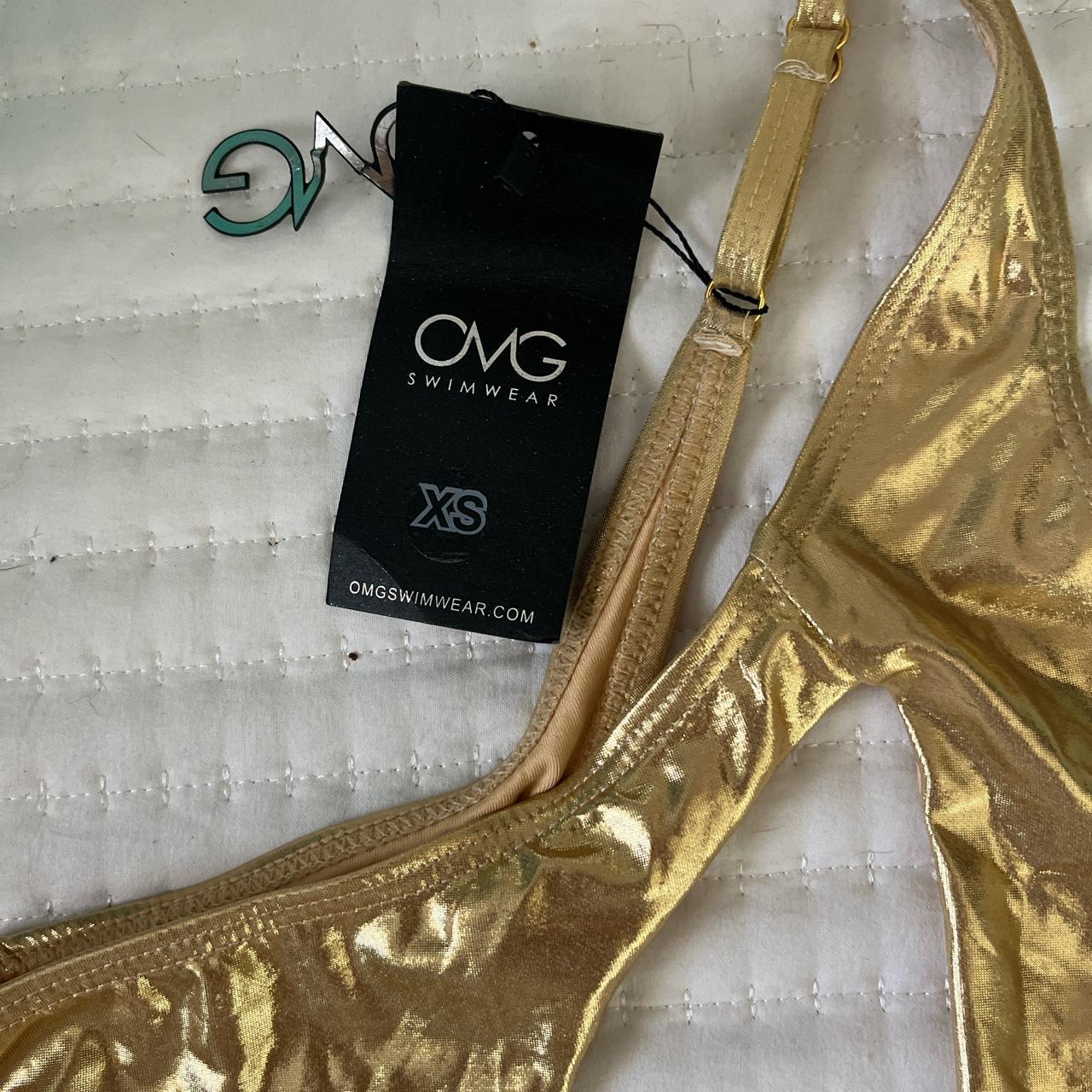 OMG Accessories Women's Gold Bikinis-and-tankini-sets | Depop