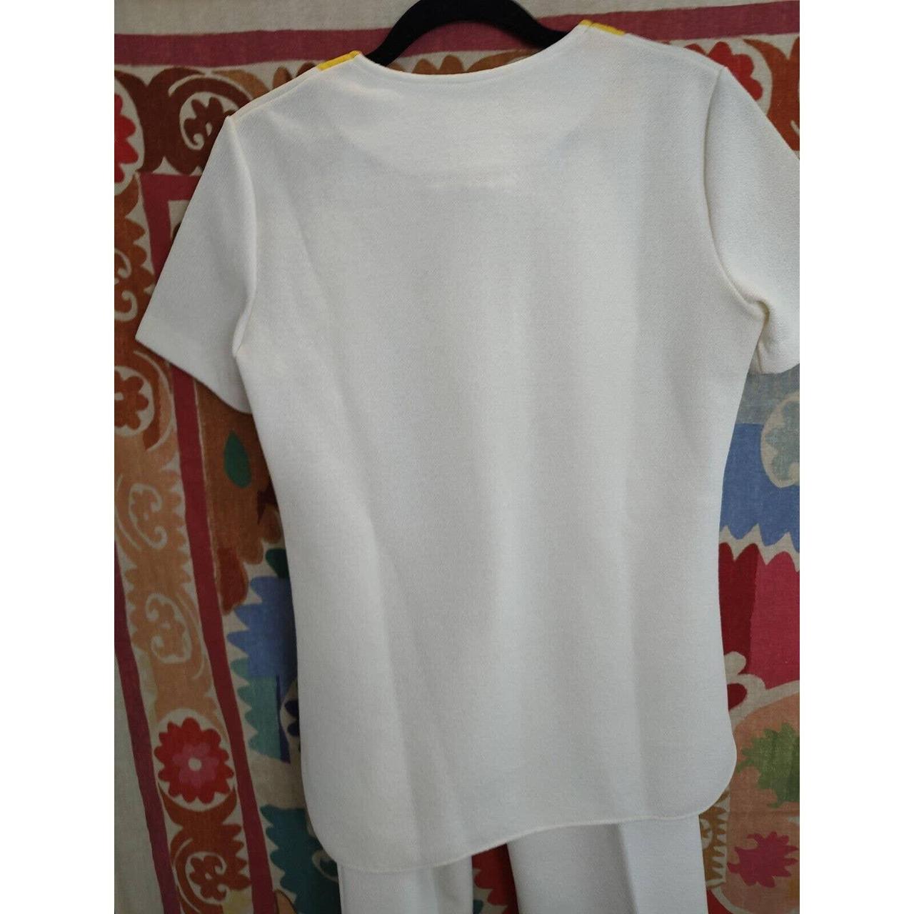 1960s Polyester Pant Shirt Outfit Petite Size 0... - Depop