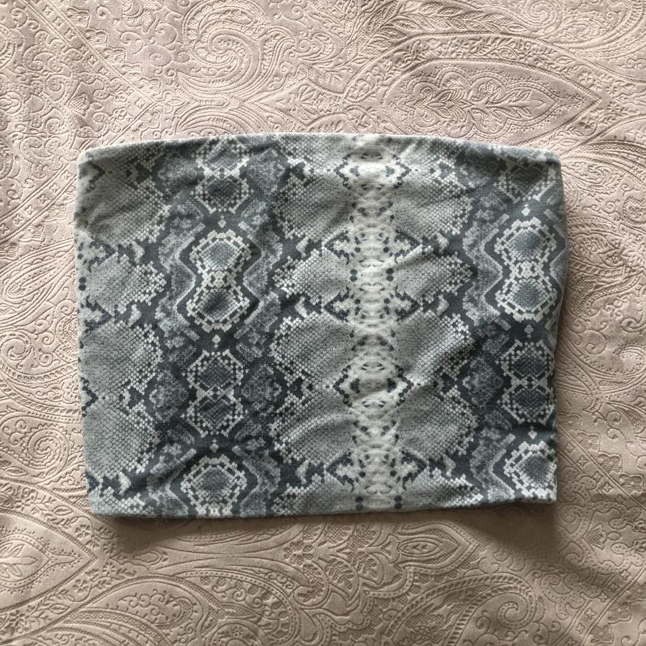 Snake skin top, from Bershka, Size 8. Fits perfect... | Depop