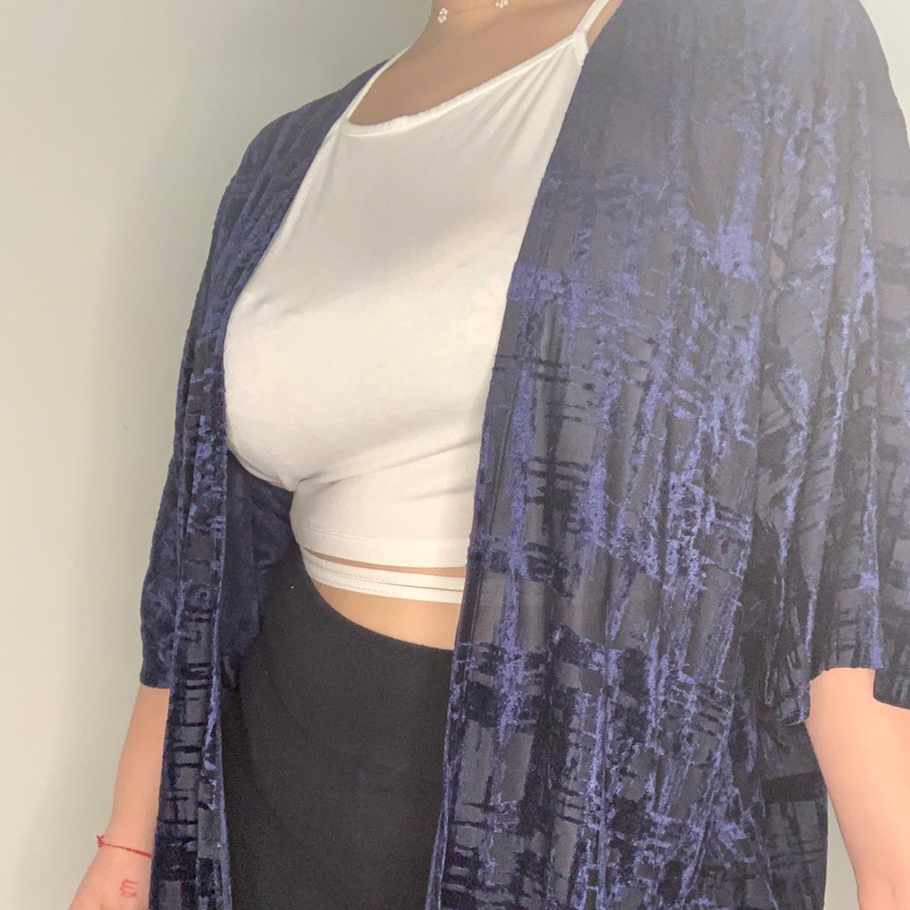 Forever 21 Women's Blue and Navy Cover-ups | Depop