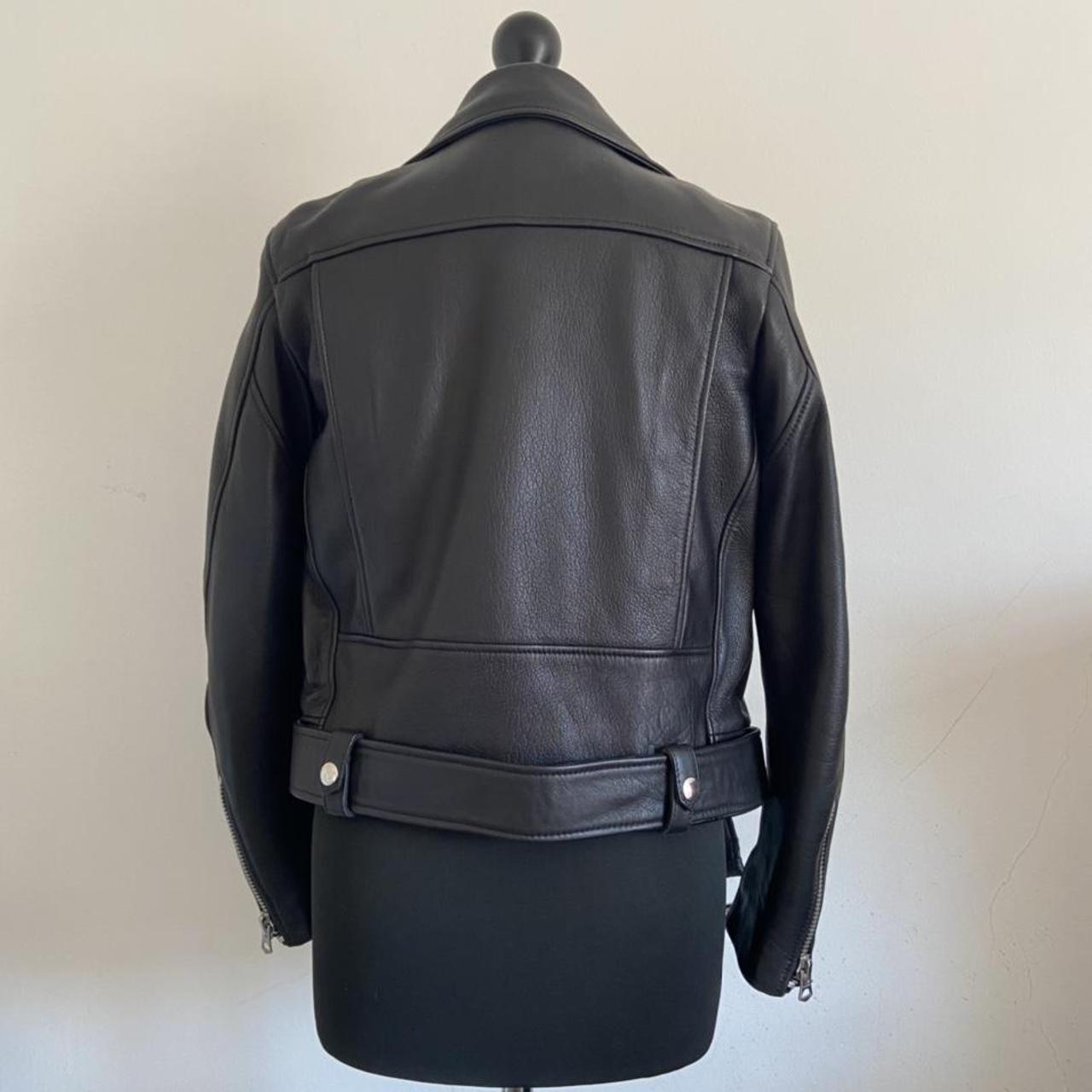 Acne Studios Women's Black and Silver Jacket | Depop