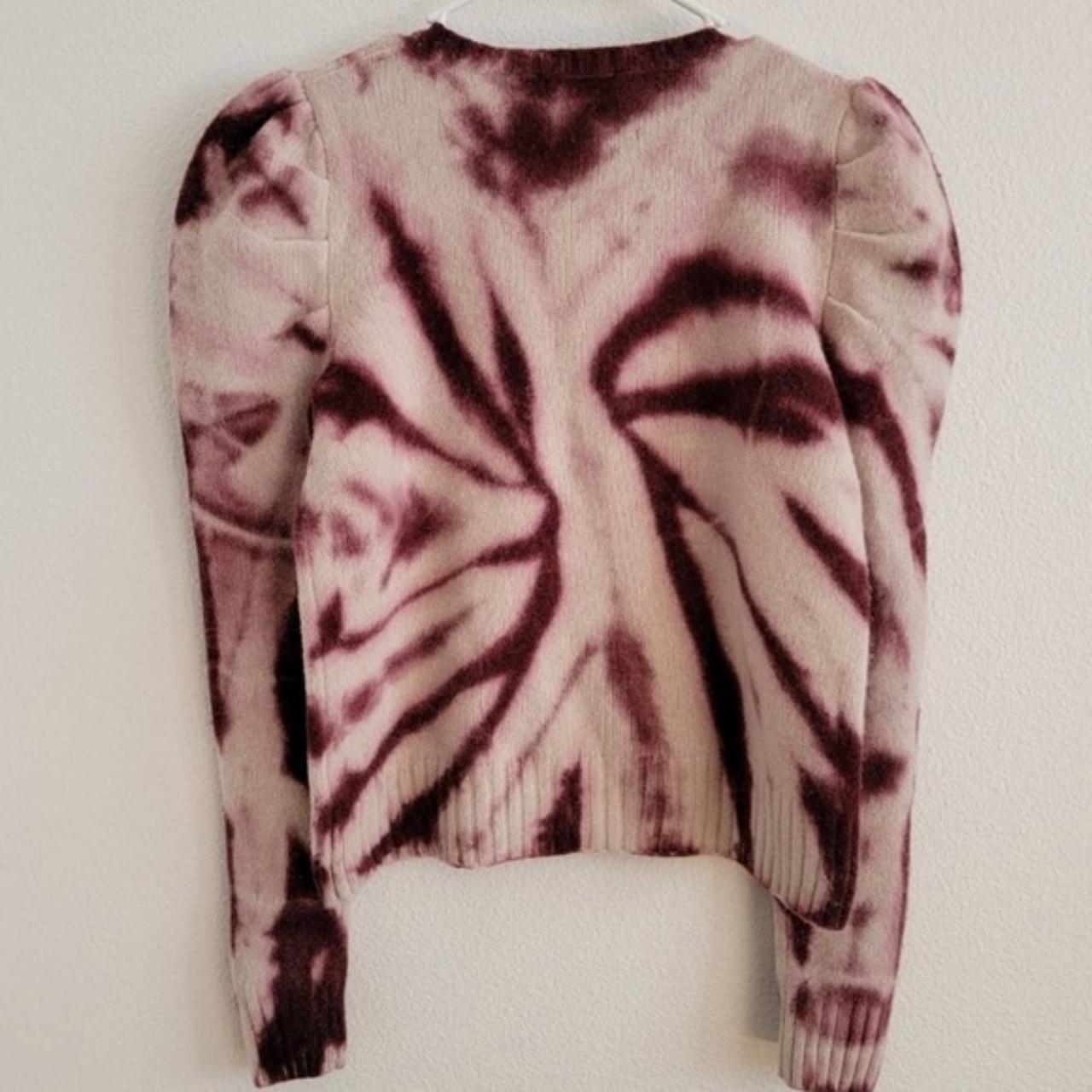 Generation Love Women's Pink and Burgundy Jumper | Depop