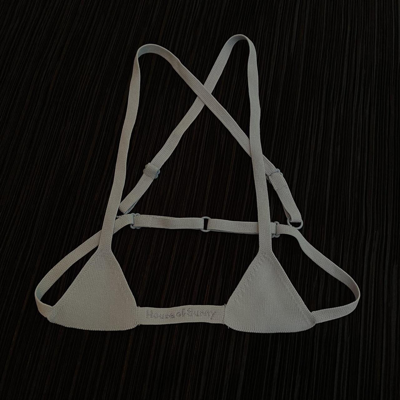 Baby Blue House of Sunny Micro-Bralette Size:... - Depop