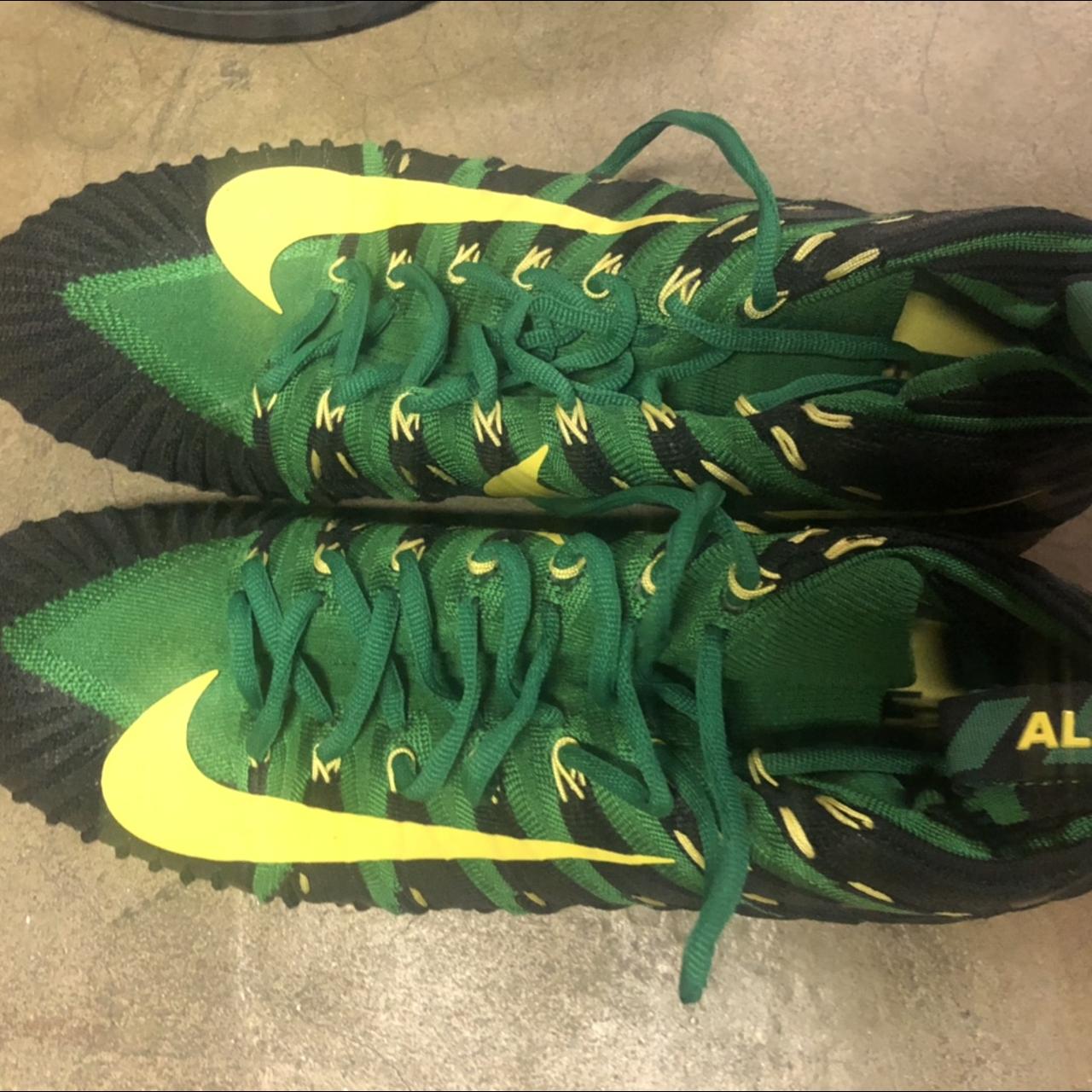 Nike Oregon green/ yellow game cleats Team issued/... - Depop