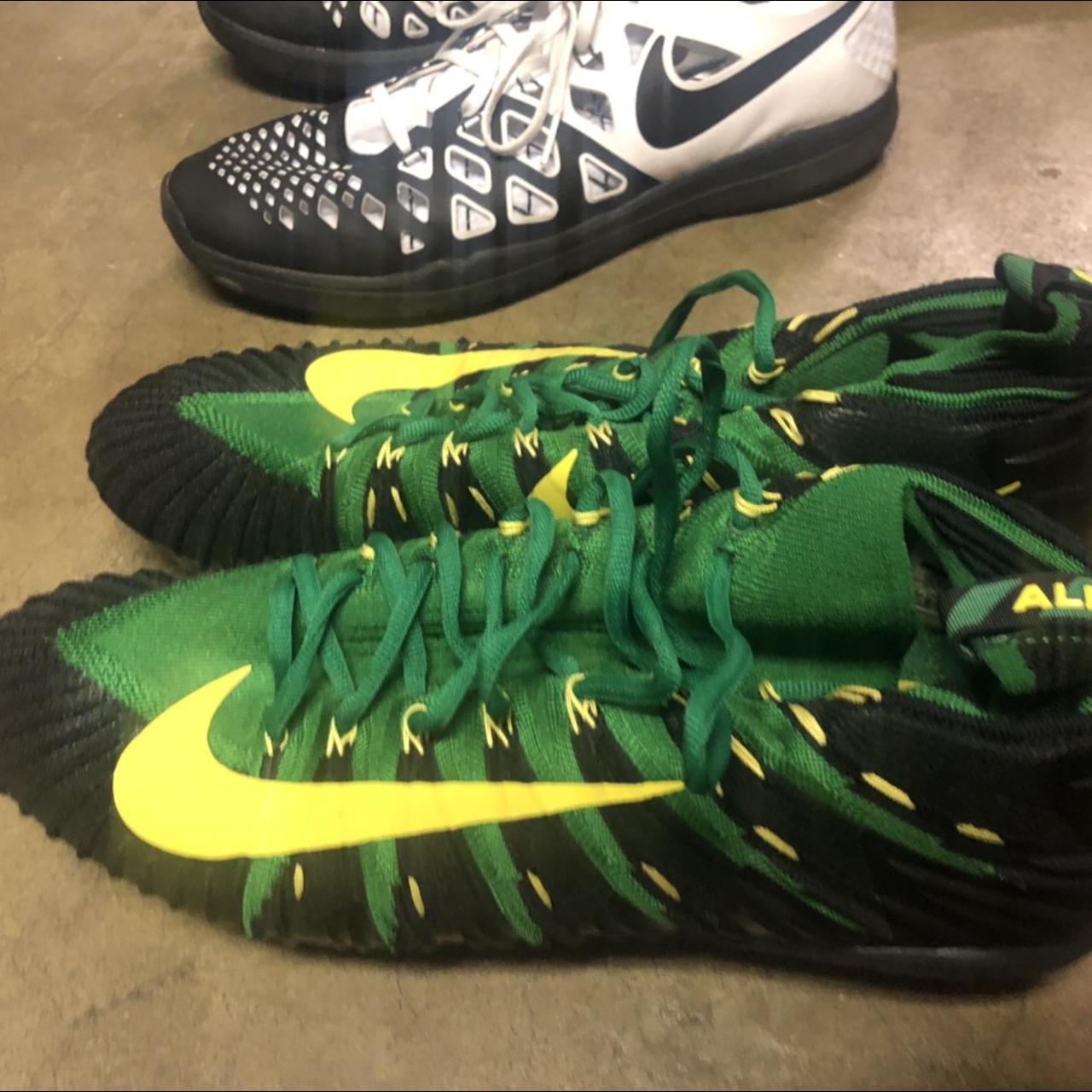 Nike Oregon green/ yellow game cleats Team issued/... - Depop