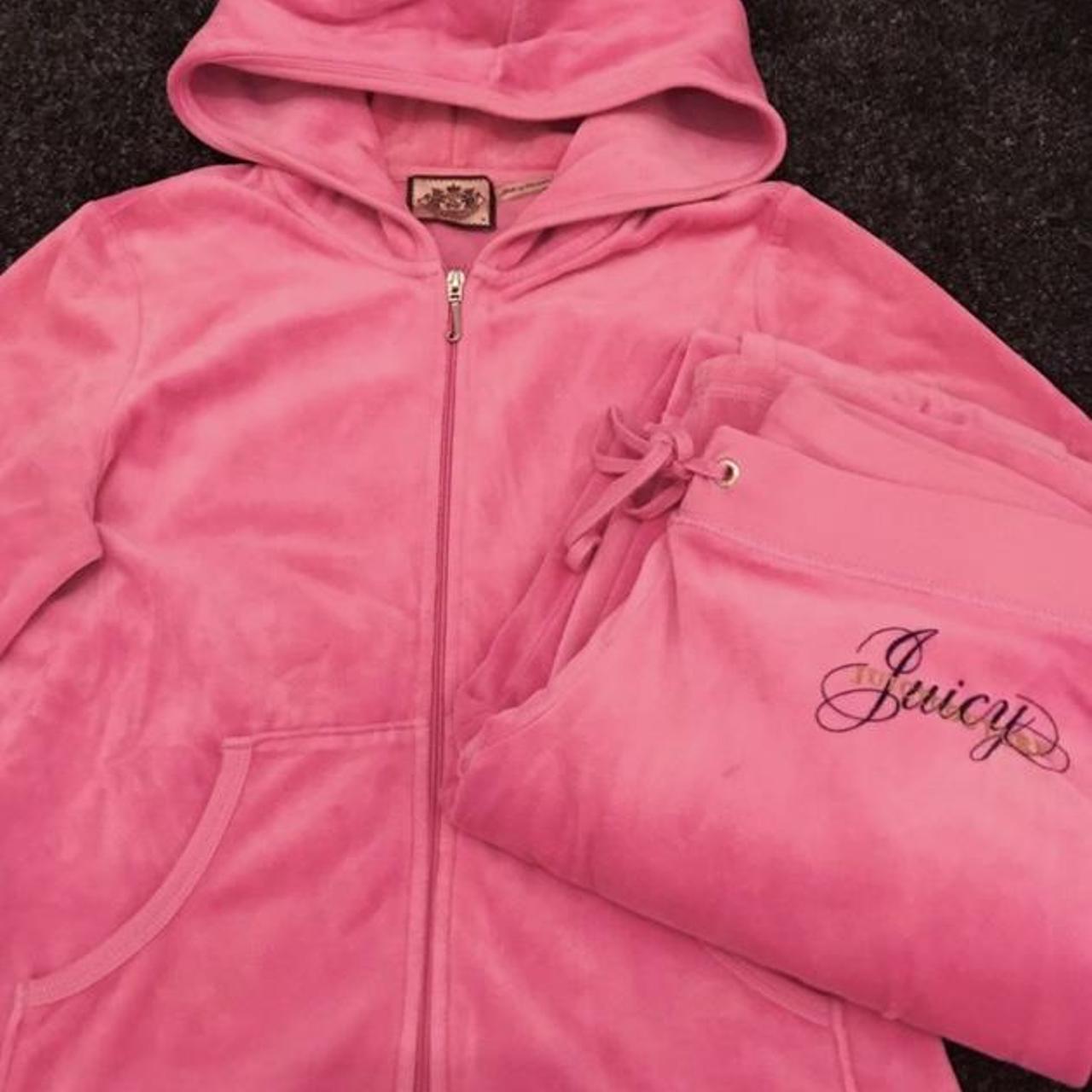 Juicy couture vintage pink tracksuit SIZE S... - Depop