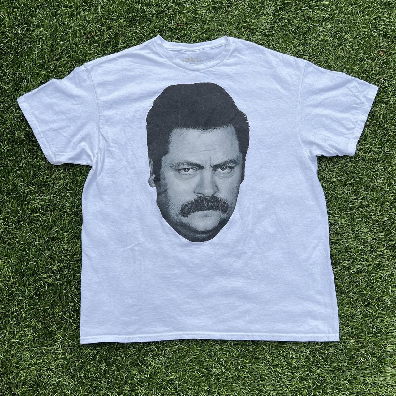 Parks & Rec Ron Swanson Tee Nick Offerman at his... - Depop