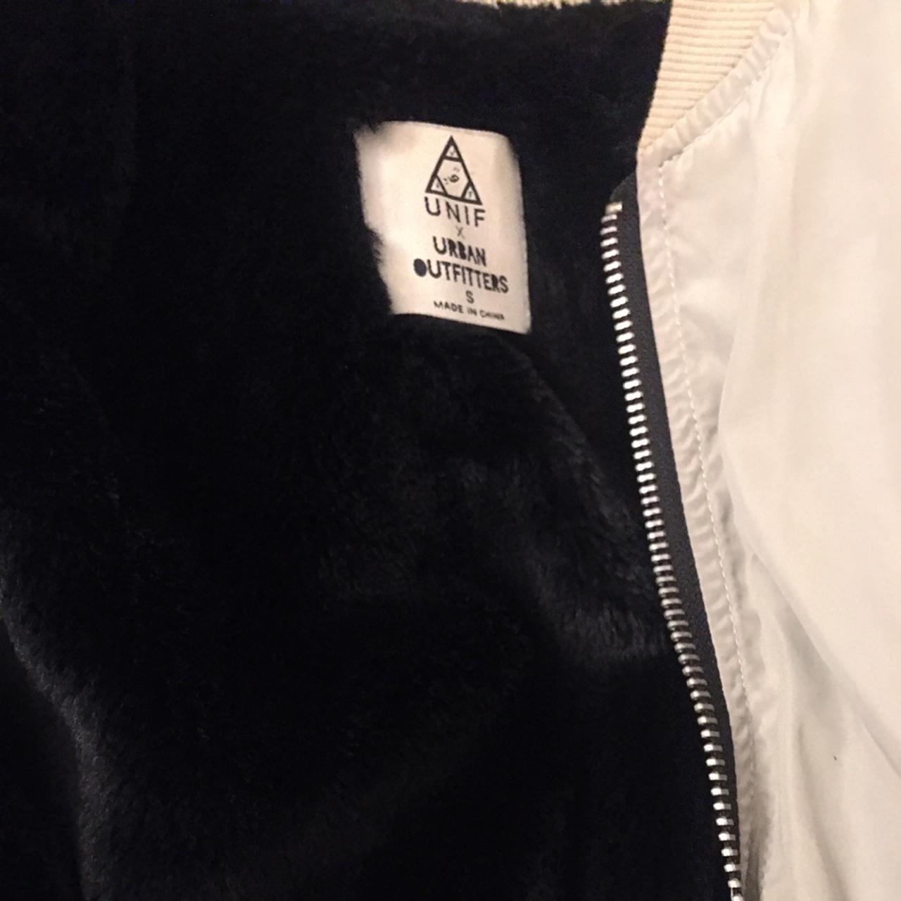 UO x UNIF bomber jacket with fuzzy lining to keep... - Depop