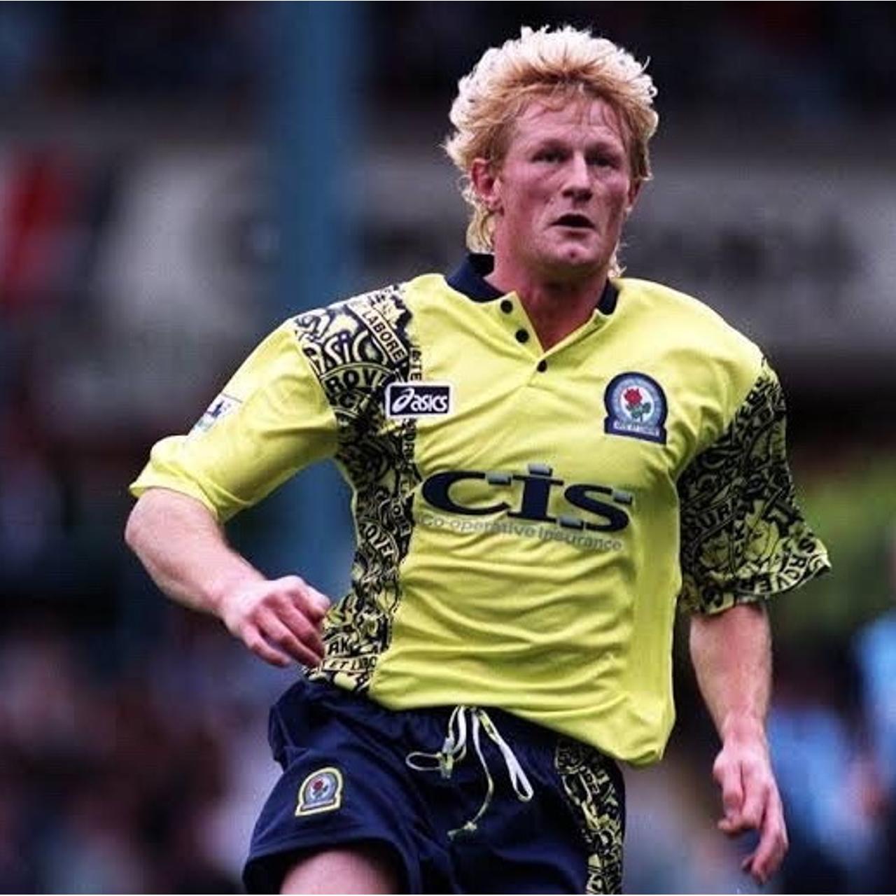 Black burn rovers away shirt as used in season... - Depop