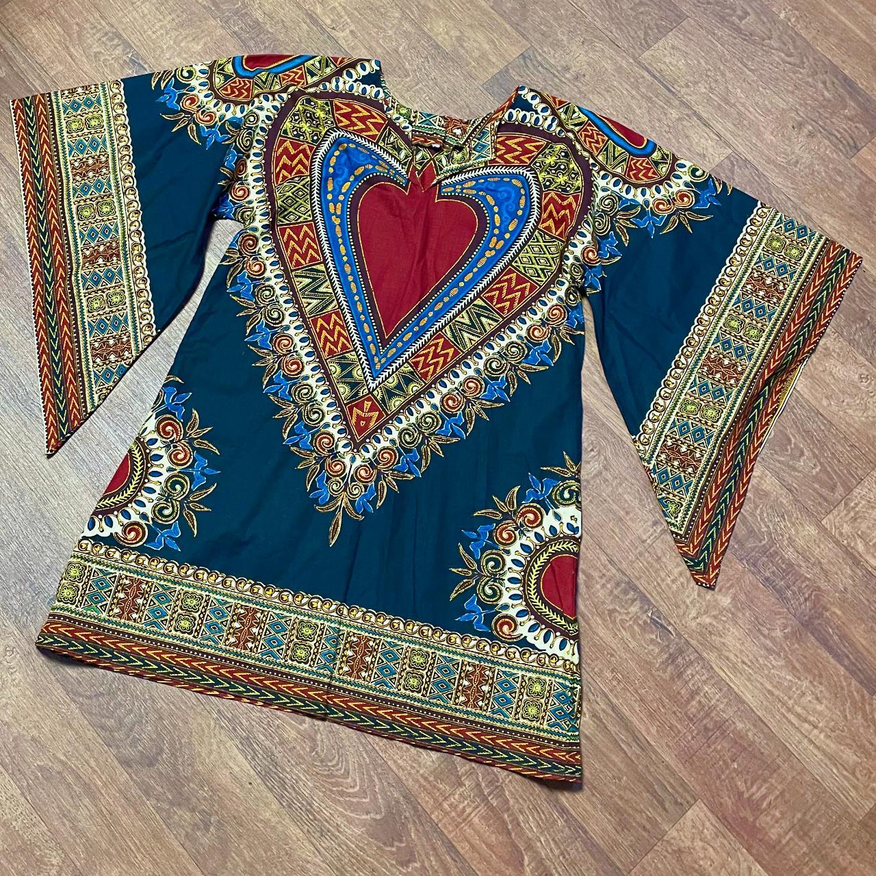 Original 1970s Vintage African Style Kaftan One... - Depop
