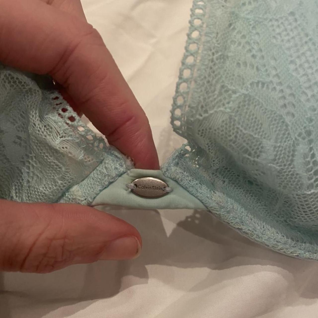 Calvin Klein Women's Blue Bra | Depop