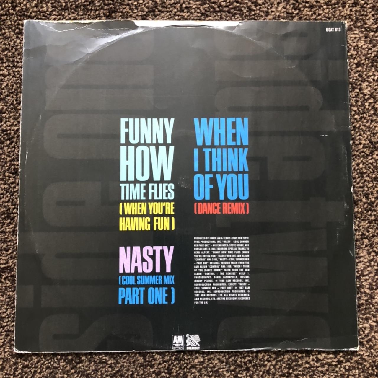 Janet Jackson - Funny How Time Flies Single Vinyl... - Depop