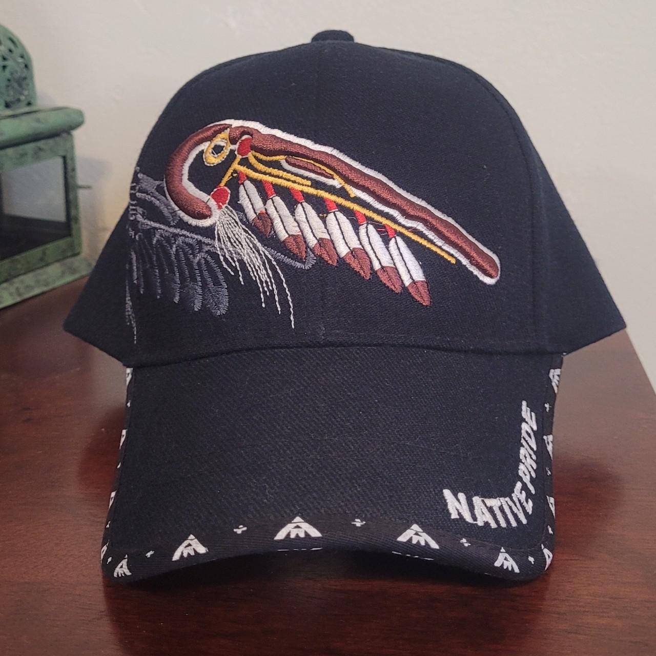 Native Pride adjustable cap embroidered detail by... - Depop