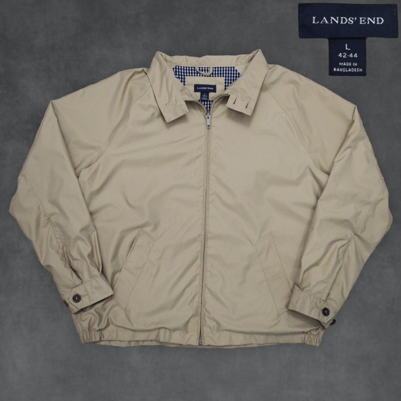 Lands' End Men's Cream Jacket | Depop