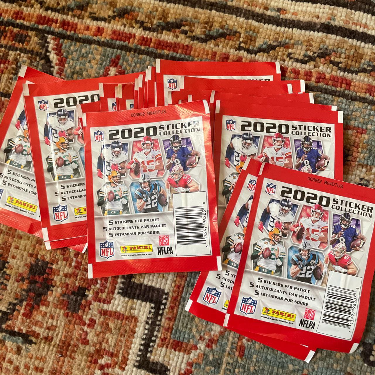 22 panini 2020 nfl sticker collection packs #nfl... - Depop