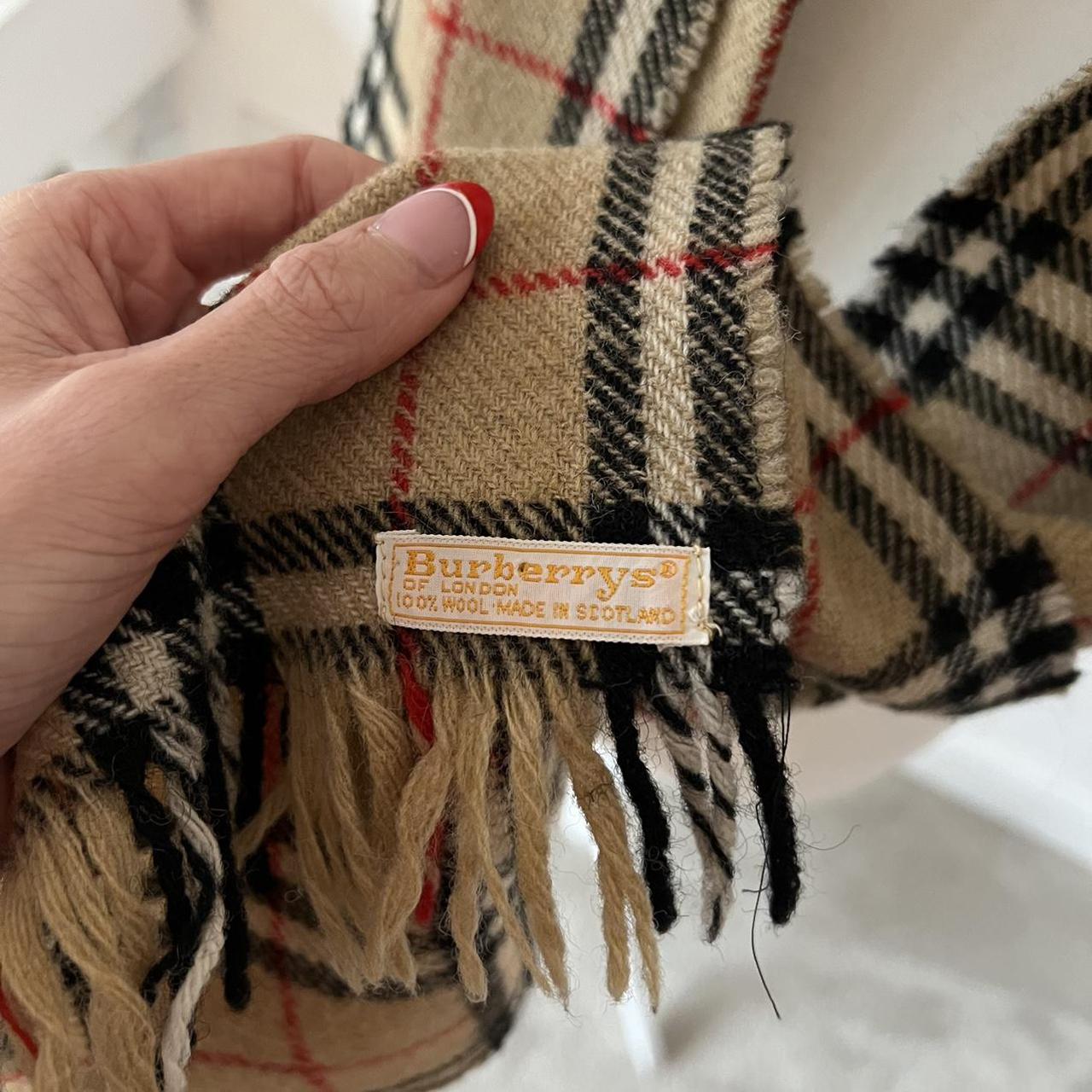 Burberry 100% wool scarf 😍😍 Originally bought second... - Depop