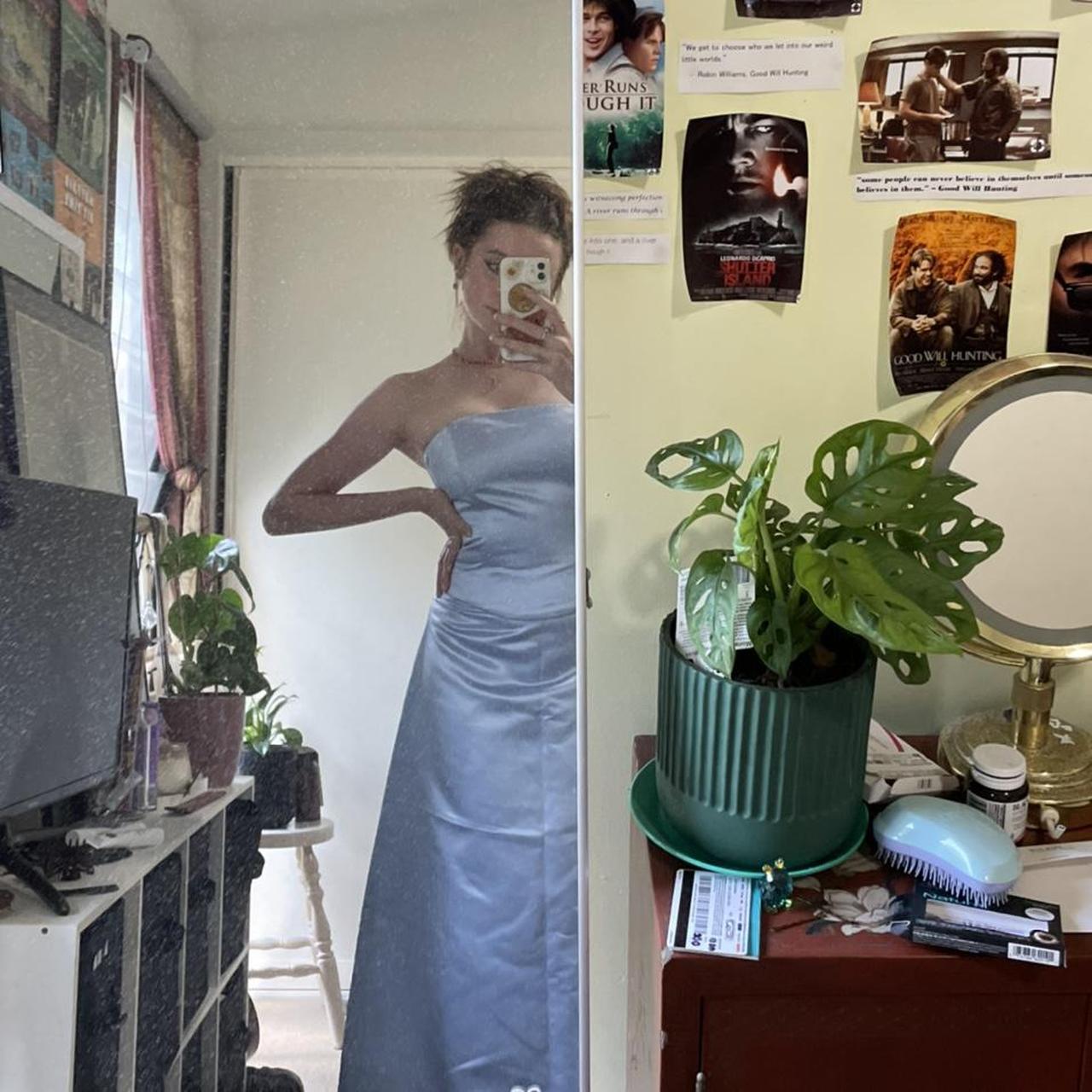 Stunning baby blue two piece formal set!! Price... - Depop