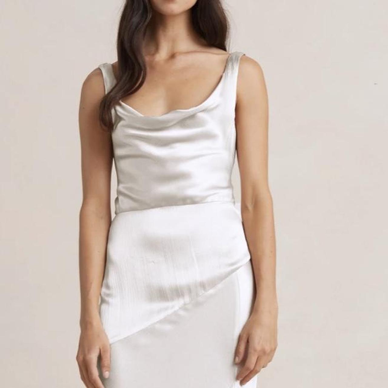 Bec & Bridge Women's White Dress | Depop
