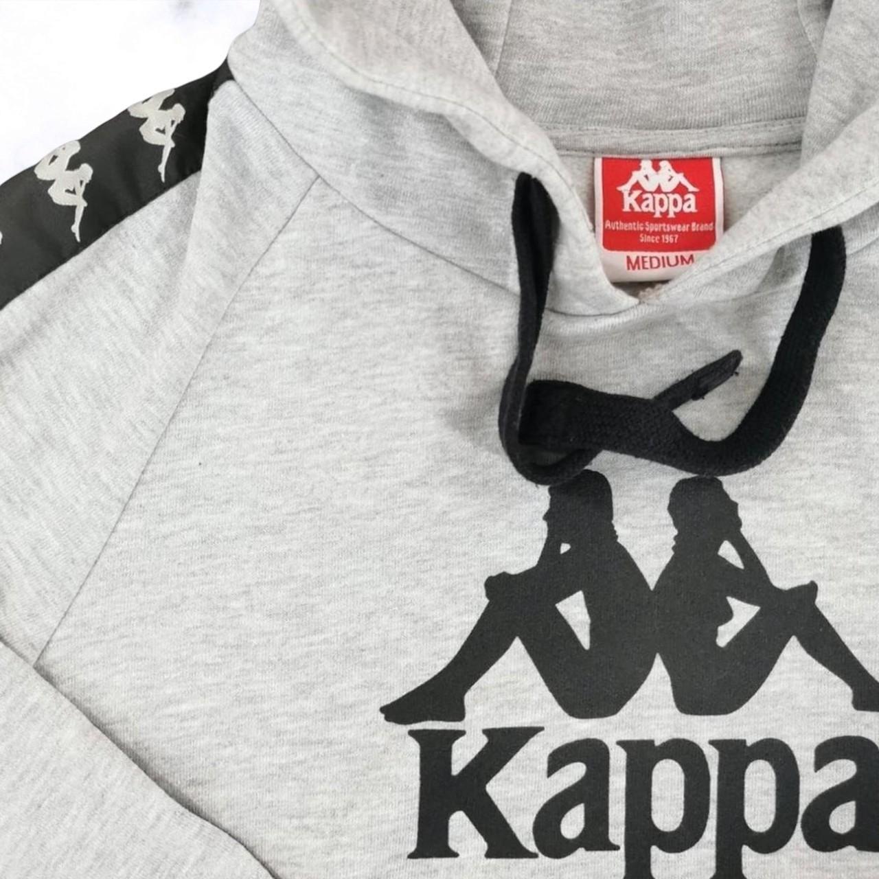 💥 00's Kappa Hoodie Grey Cond: 8/10 Size: S/Women's... - Depop