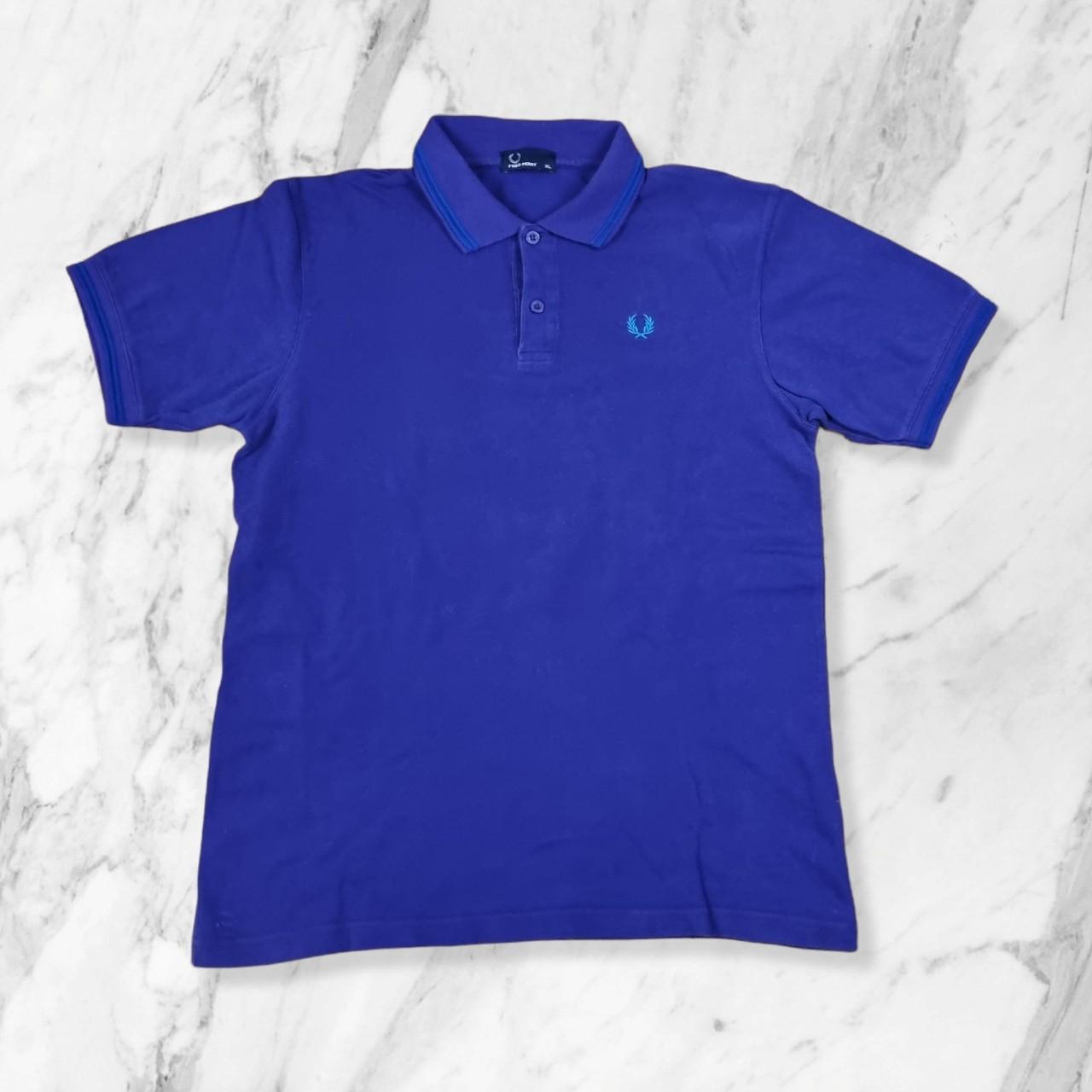 💥 Fred Perry Polo Shirt purple, collar logo Cond:... - Depop