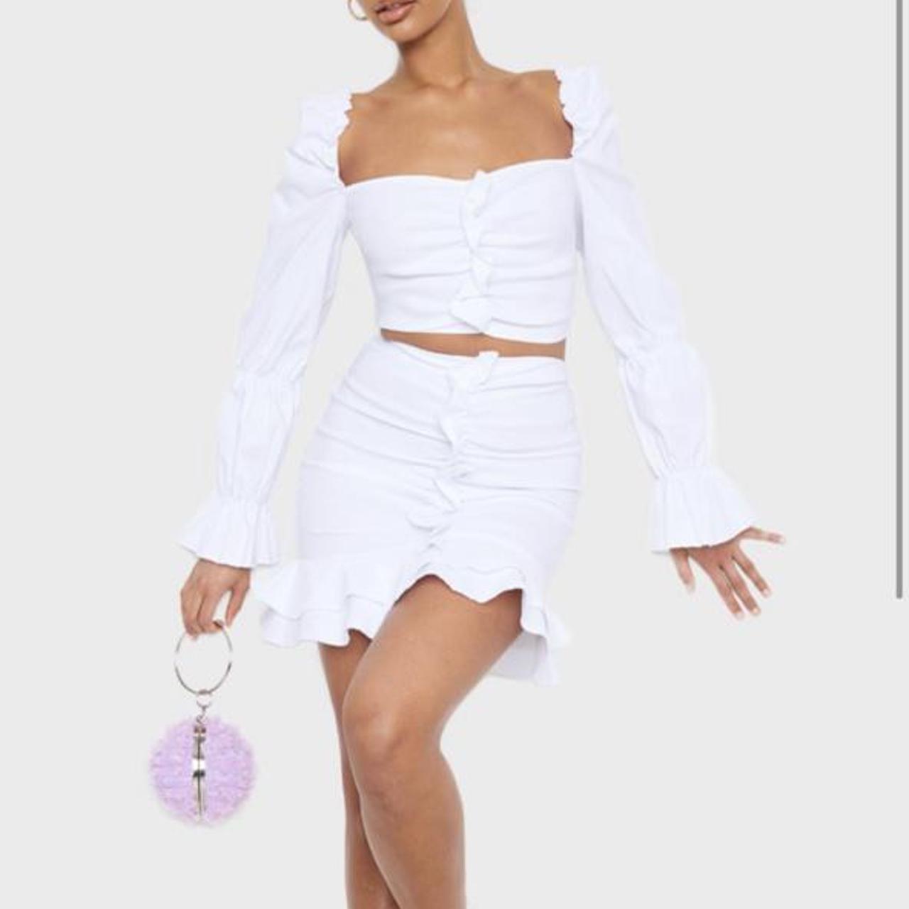 White PLT Two piece brand new with tags still only... - Depop