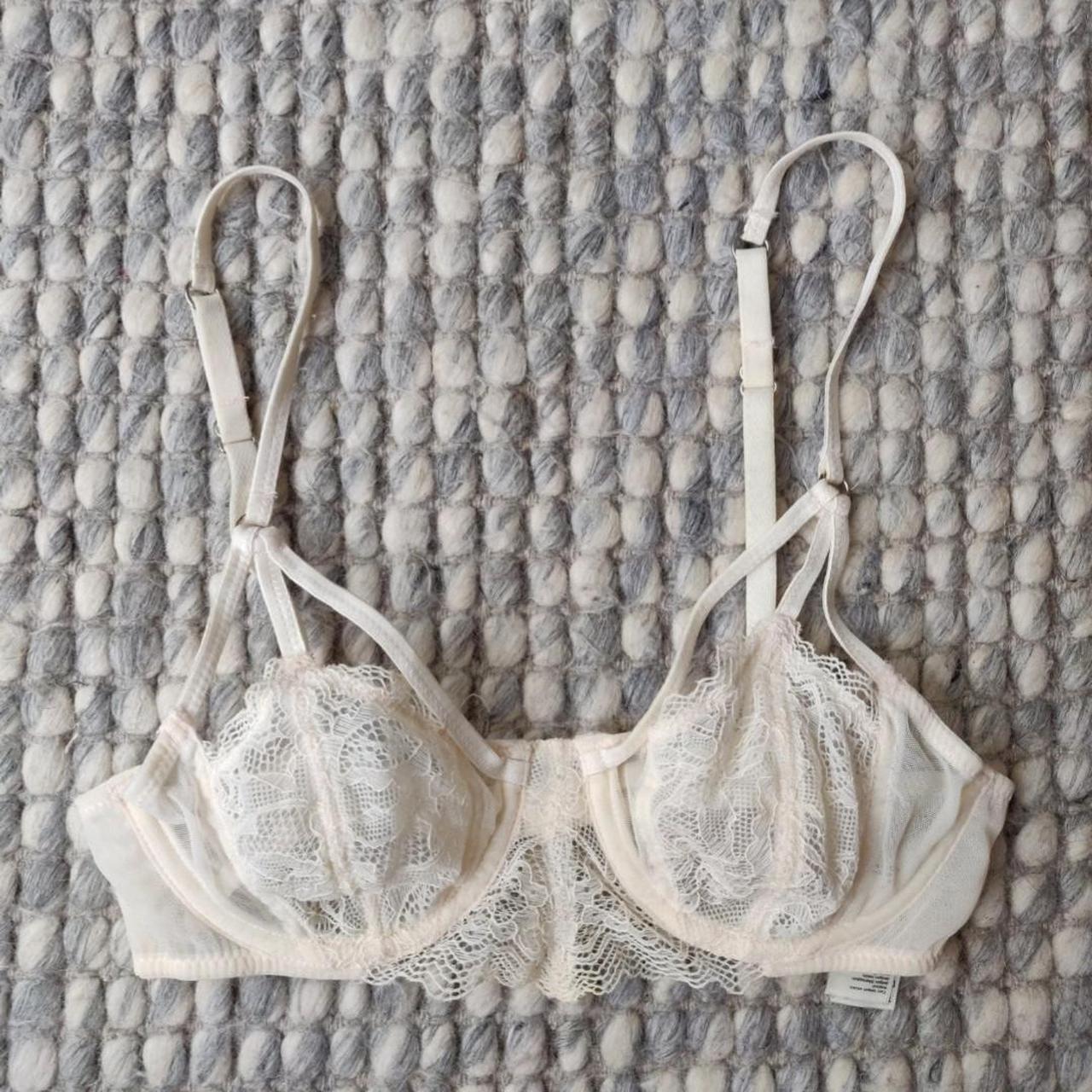 Topshop underwire Bra is a balconette style bra in a... - Depop