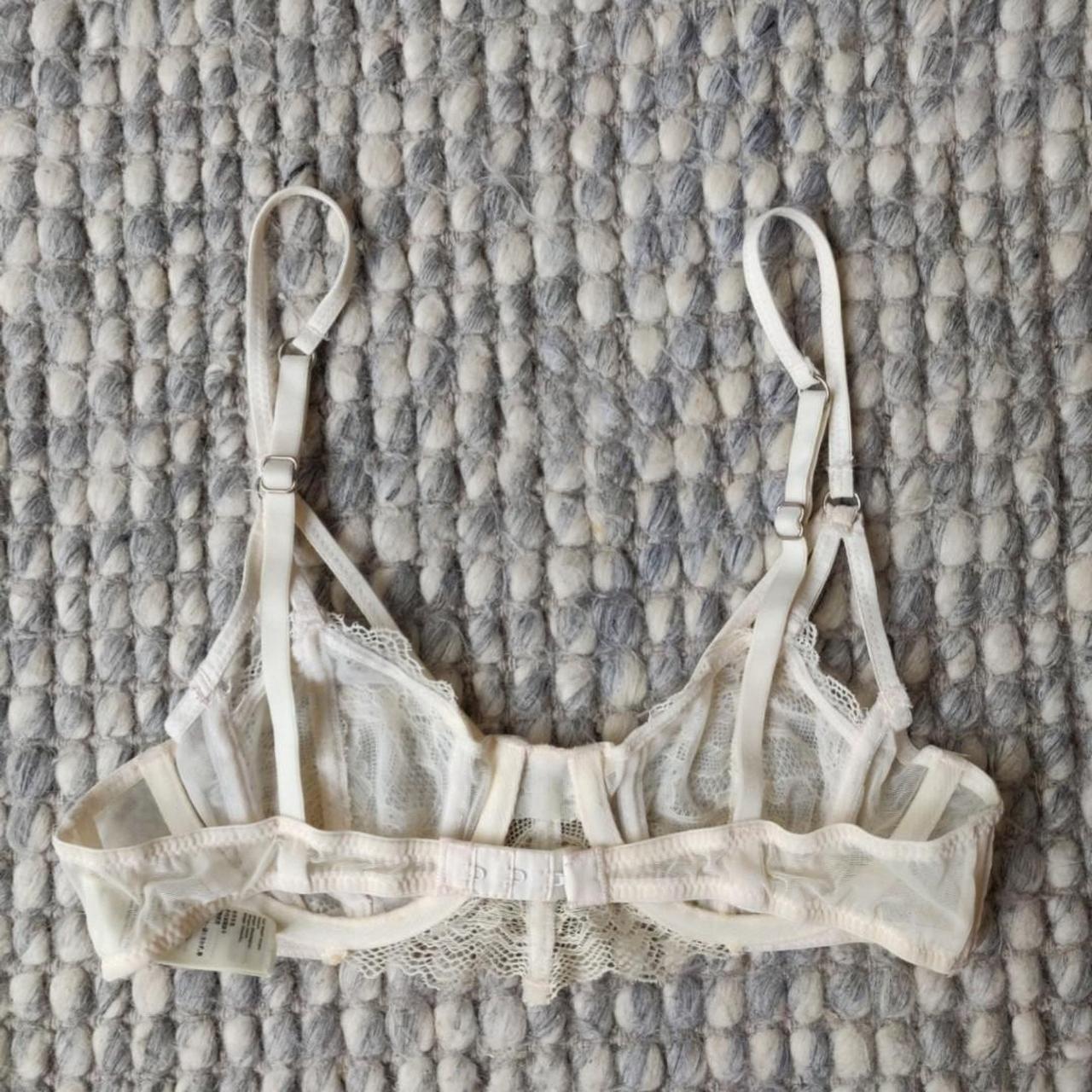 Topshop underwire Bra is a balconette style bra in a... - Depop