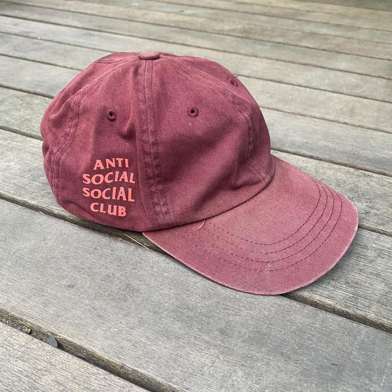 Anti social social club dad cap Stain on the back - Depop