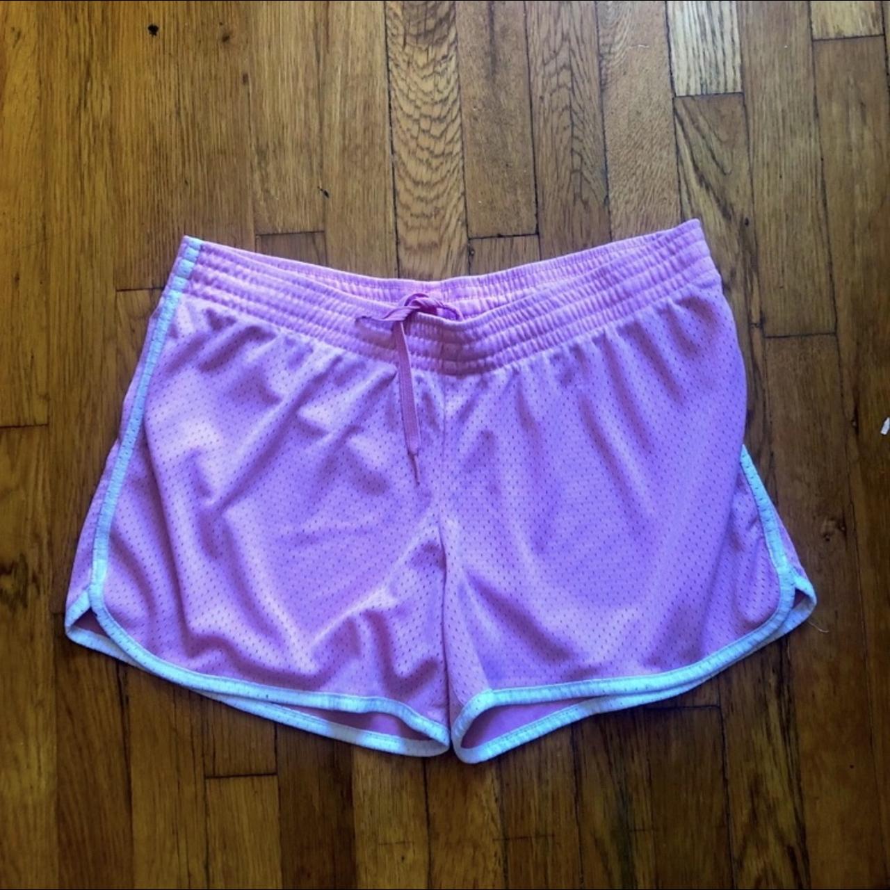 Pink Champion Athletic Shorts medium super cute and... - Depop