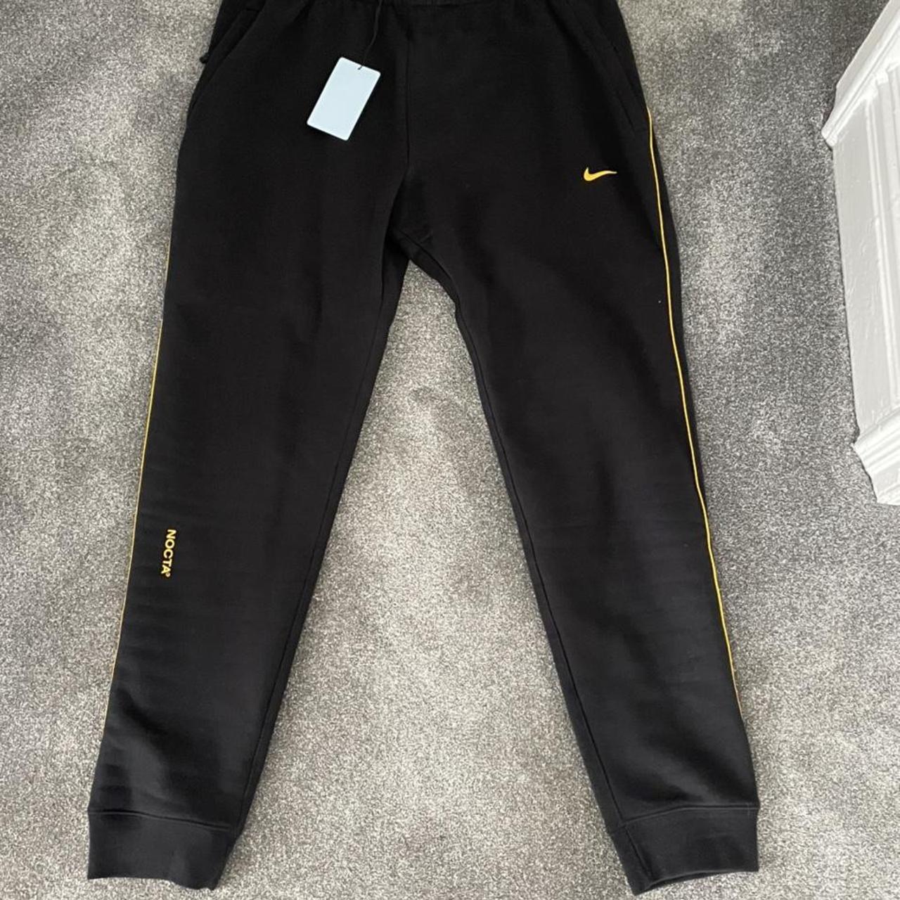 Nike x Nocta Black and yellow sweat pants Xl Never... - Depop