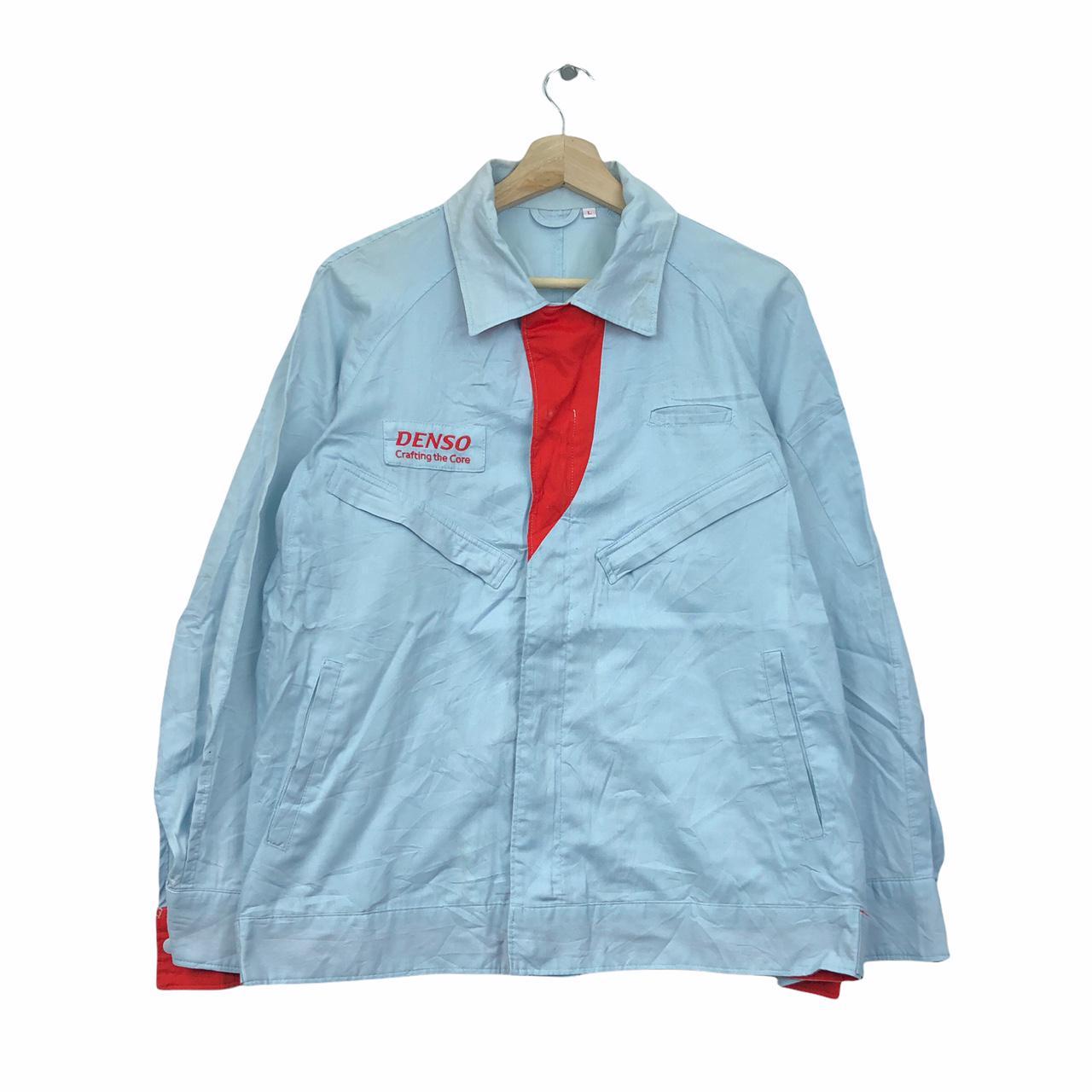 Vintage DENSO MOTORSPORT RACING Zipper Crew Jacket... - Depop