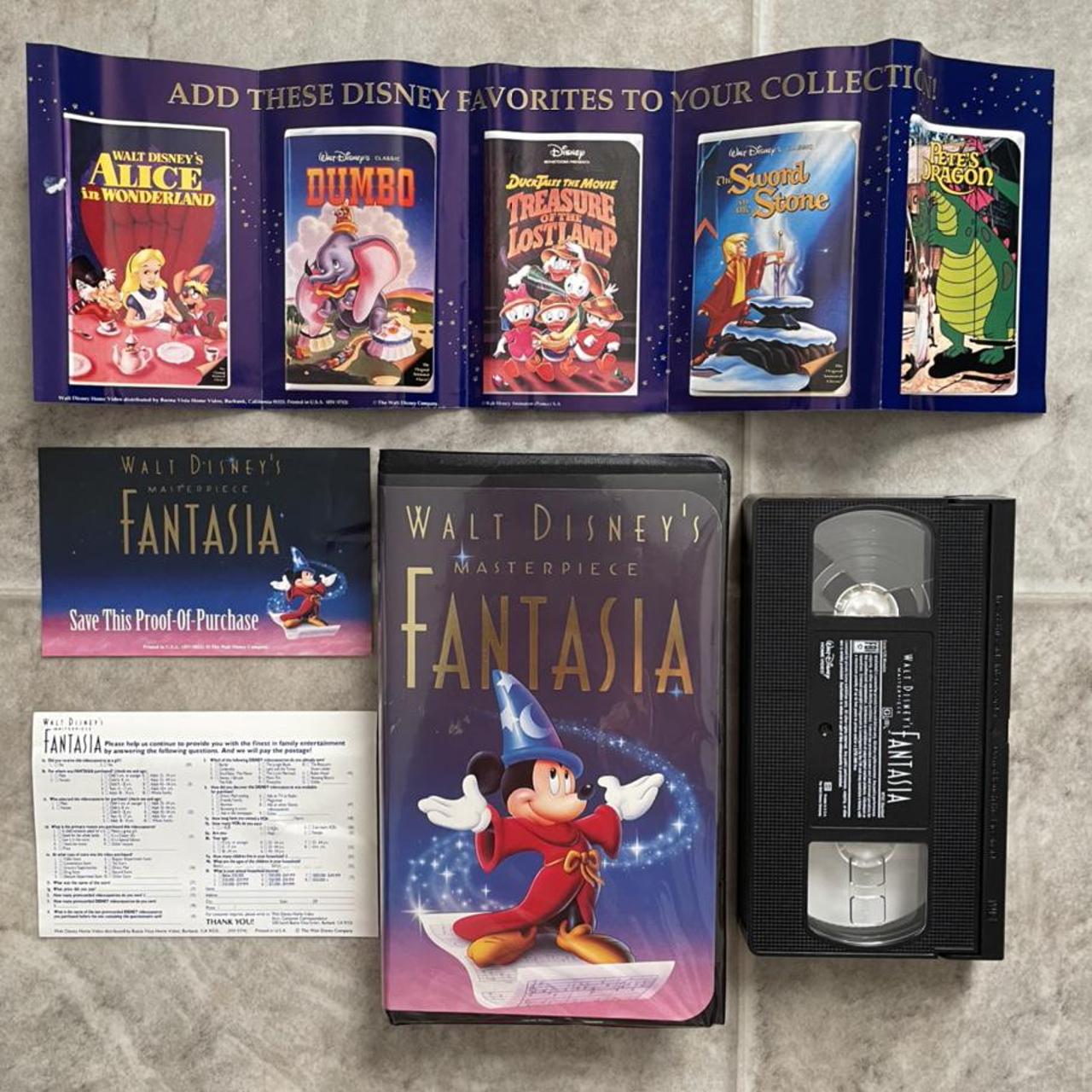 Walt Disney’s Masterpiece Fantasia VHS Includes All... - Depop