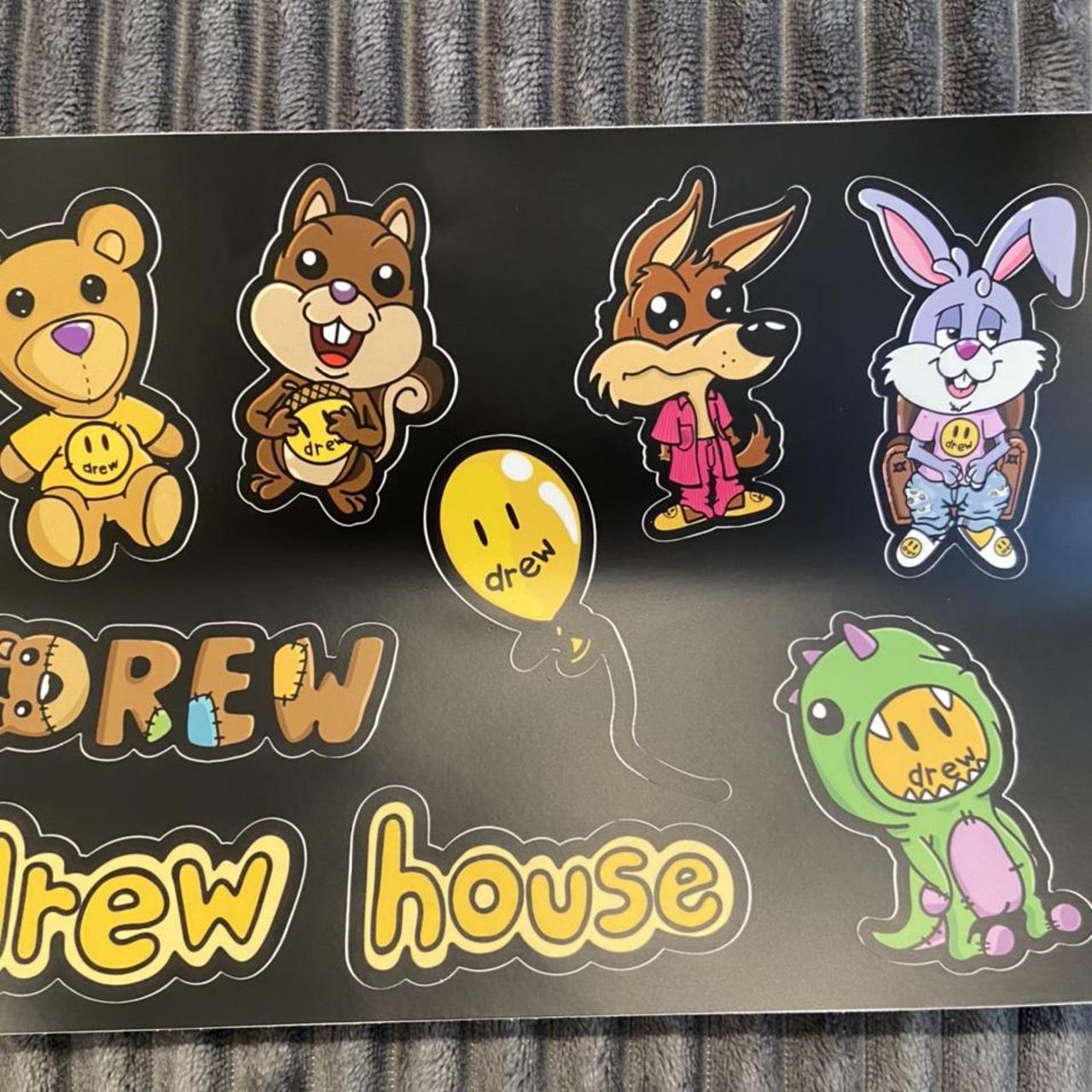 Drew House Black Stickers | Depop