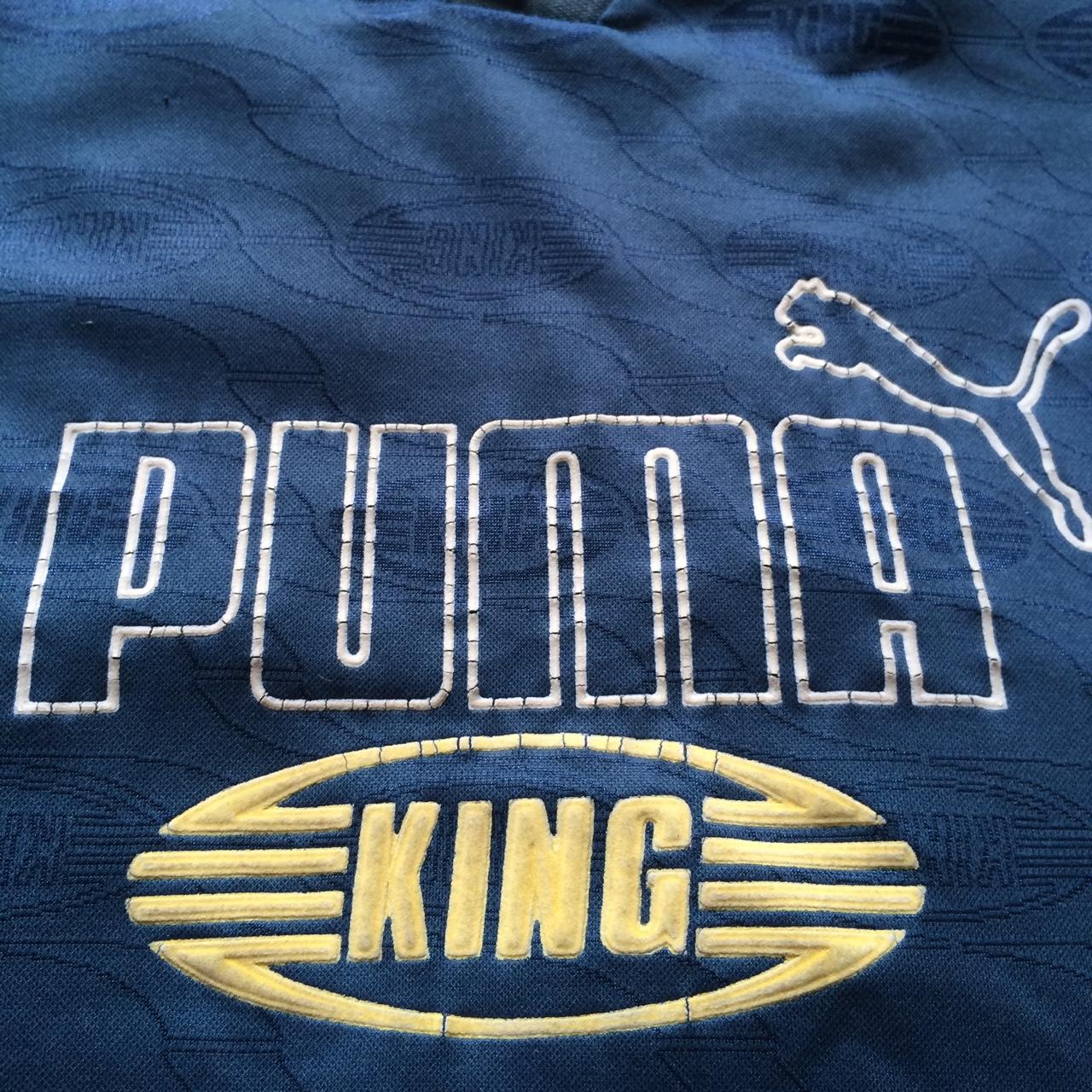 Very rare PUMA KING VINTAGE T SHIRT! Football jersey... - Depop