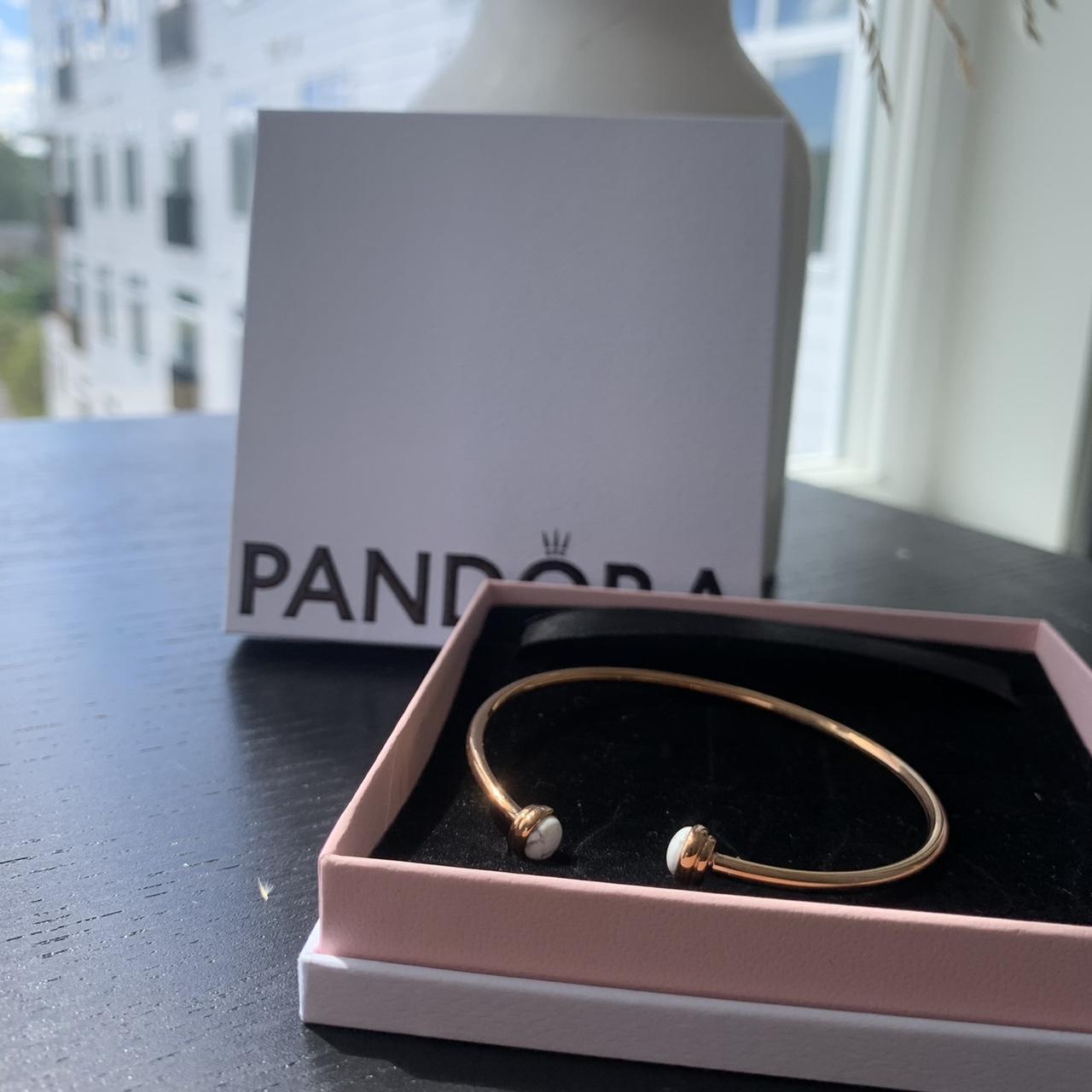 BRAND NEW Pandora Rose Gold Cuff Bracelet Only worn... - Depop