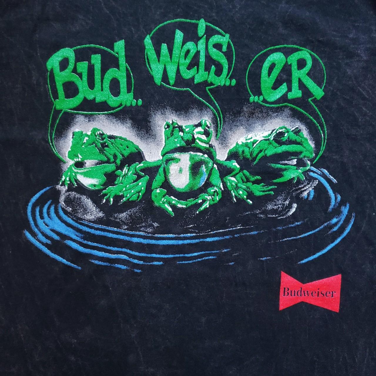 Vintage 90s budweiser frogs your pad or mine Brand... | Depop