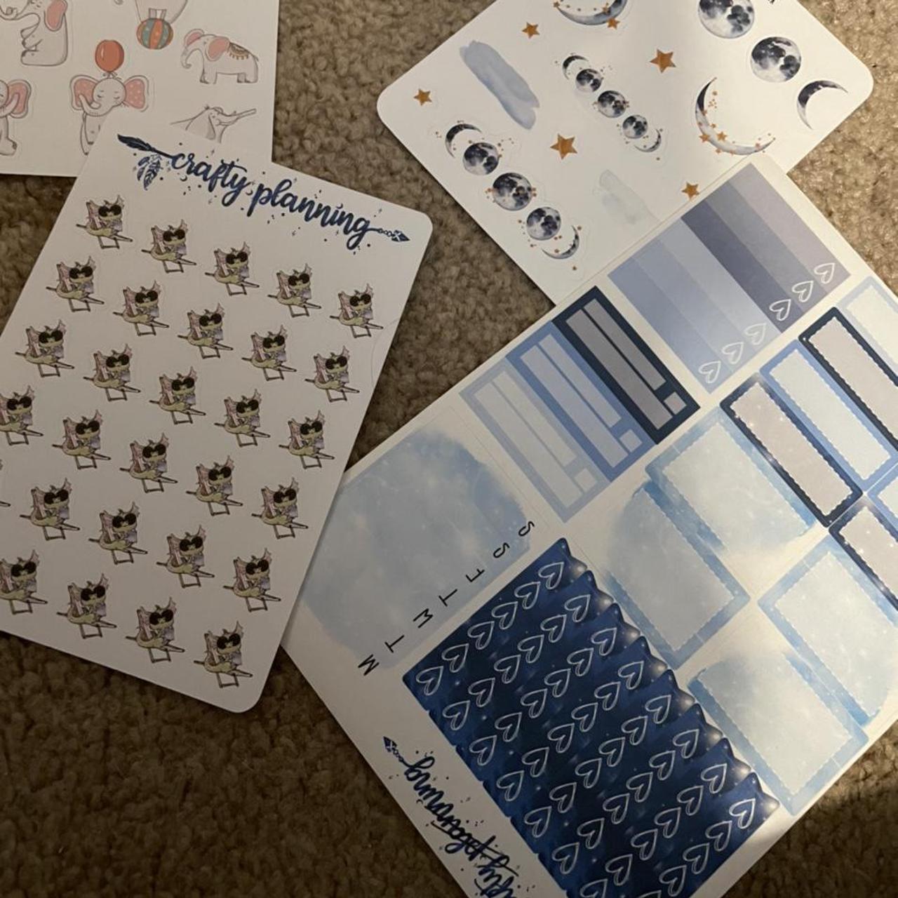 Bundle of different sticker sheets, only one sticker... - Depop