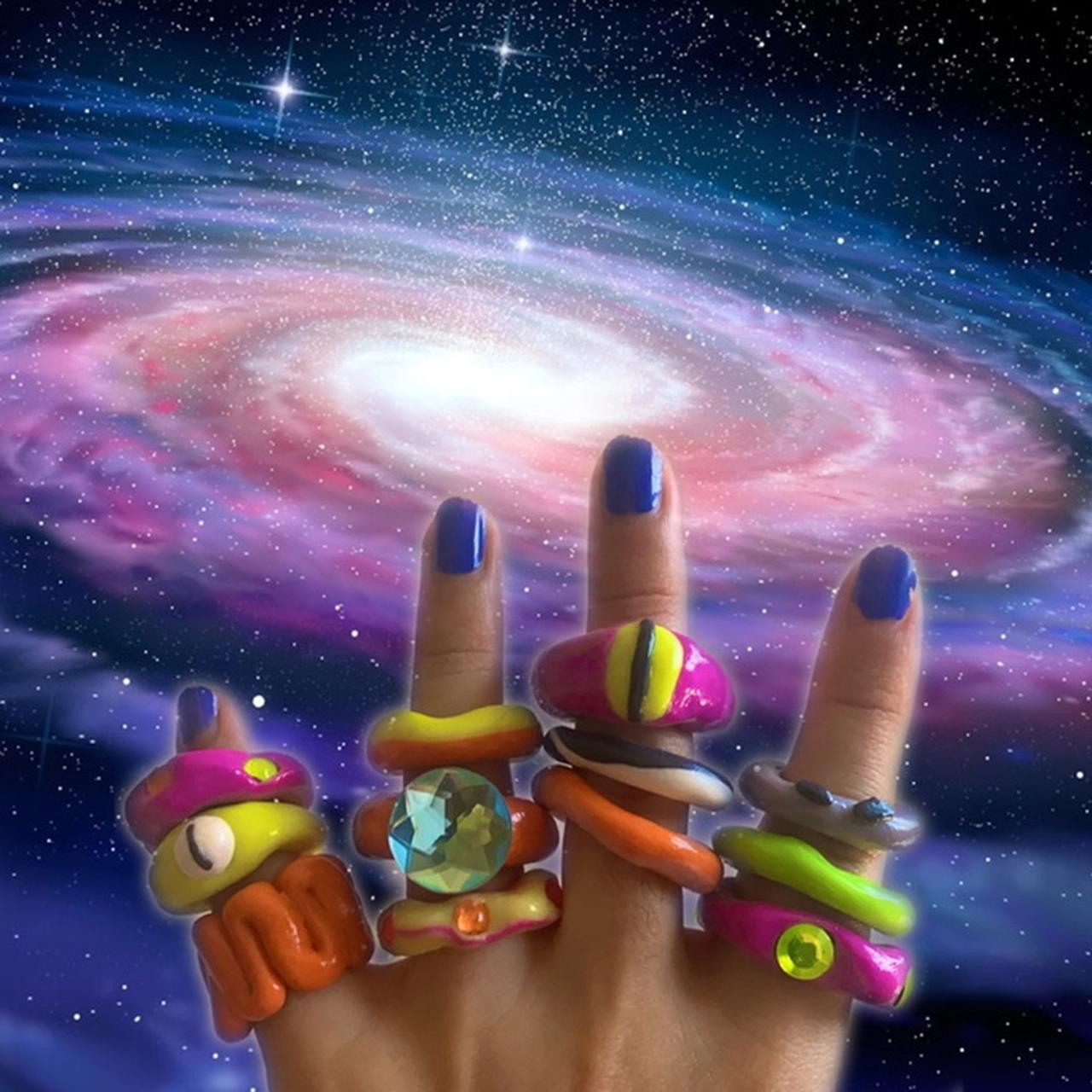 Intergalactic UFO handmade clay rings dm for... - Depop
