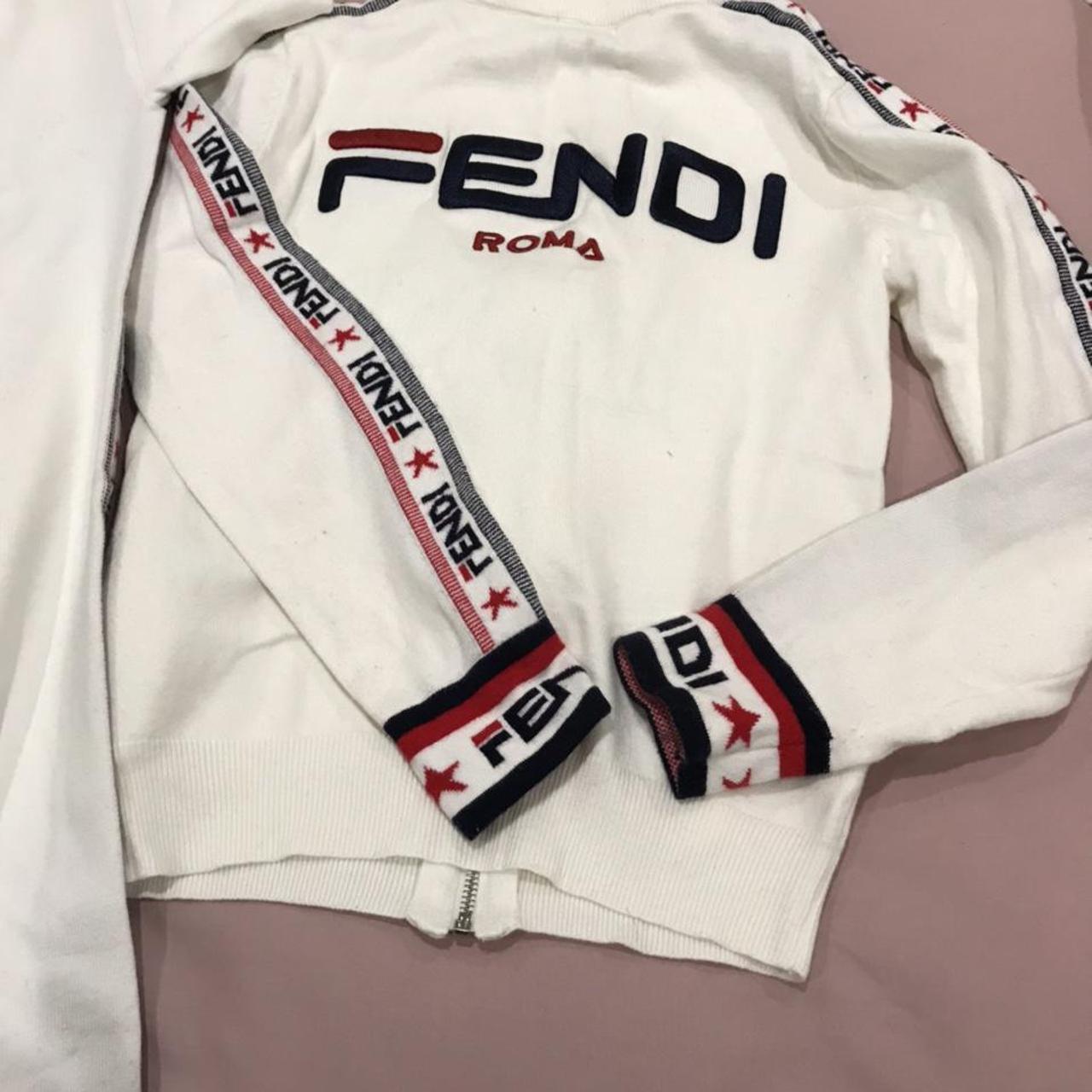 Fendi leisure suit knitted material some bobbling on... - Depop