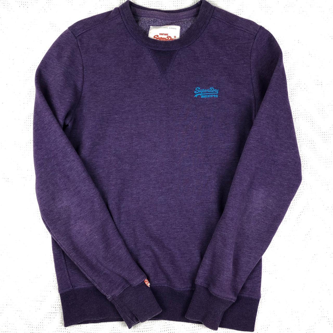 Vintage Superdry purple jumper in a size small.... - Depop