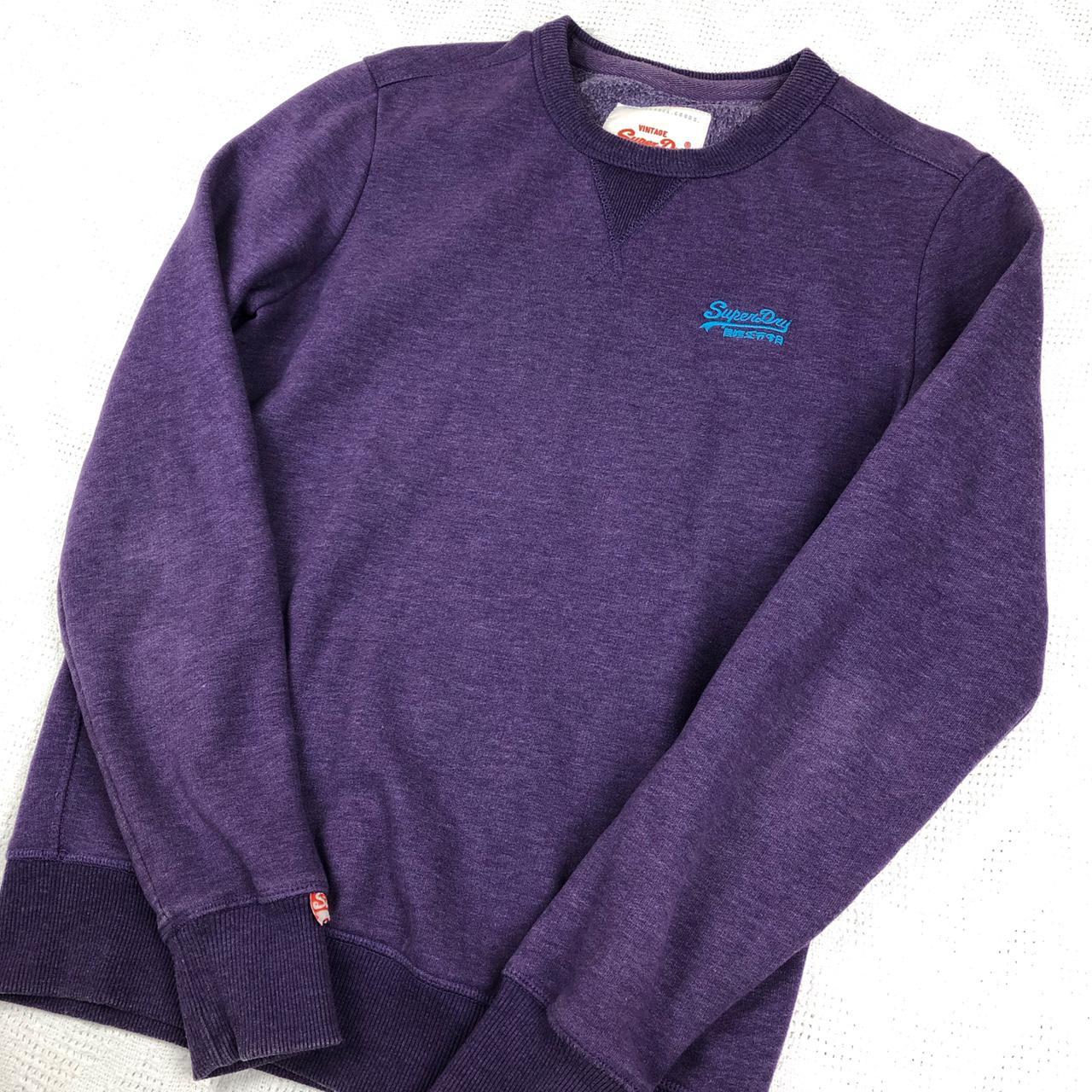 Vintage Superdry purple jumper in a size small.... - Depop