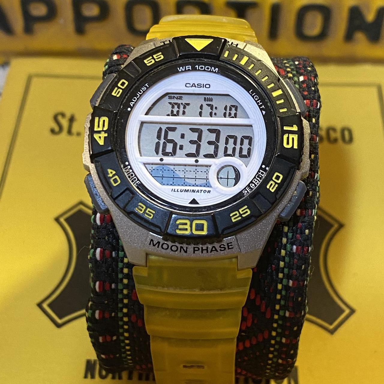 Casio Tide Graph Digital Quartz Watch In Good Used... - Depop