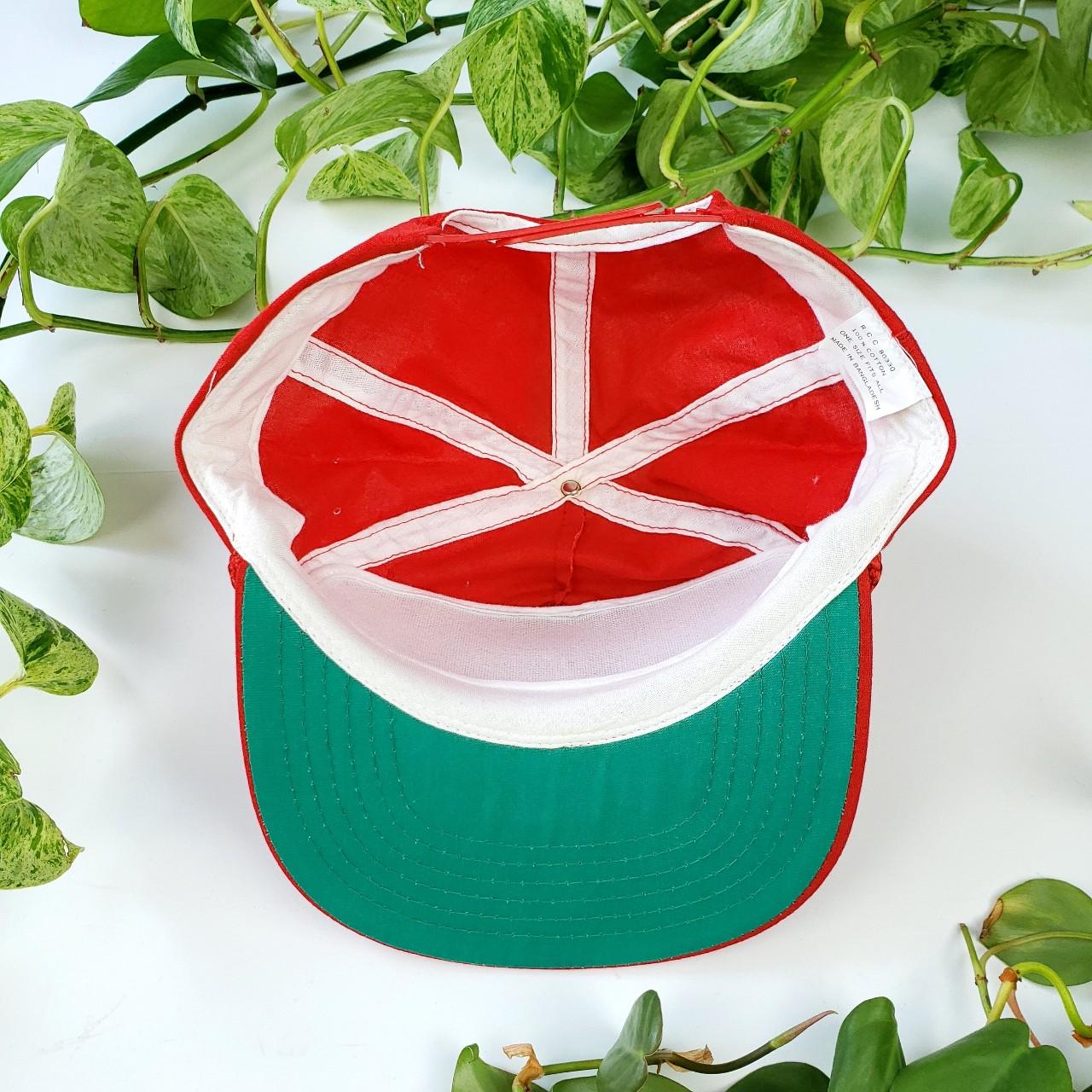 American Vintage Men's Red and Green Hat | Depop