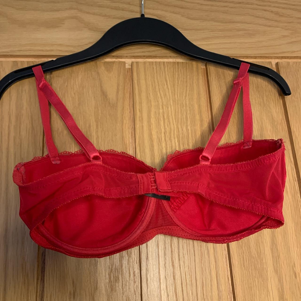 Red Ann Summers Bra 🌹 Red padded bandeau bra from... - Depop
