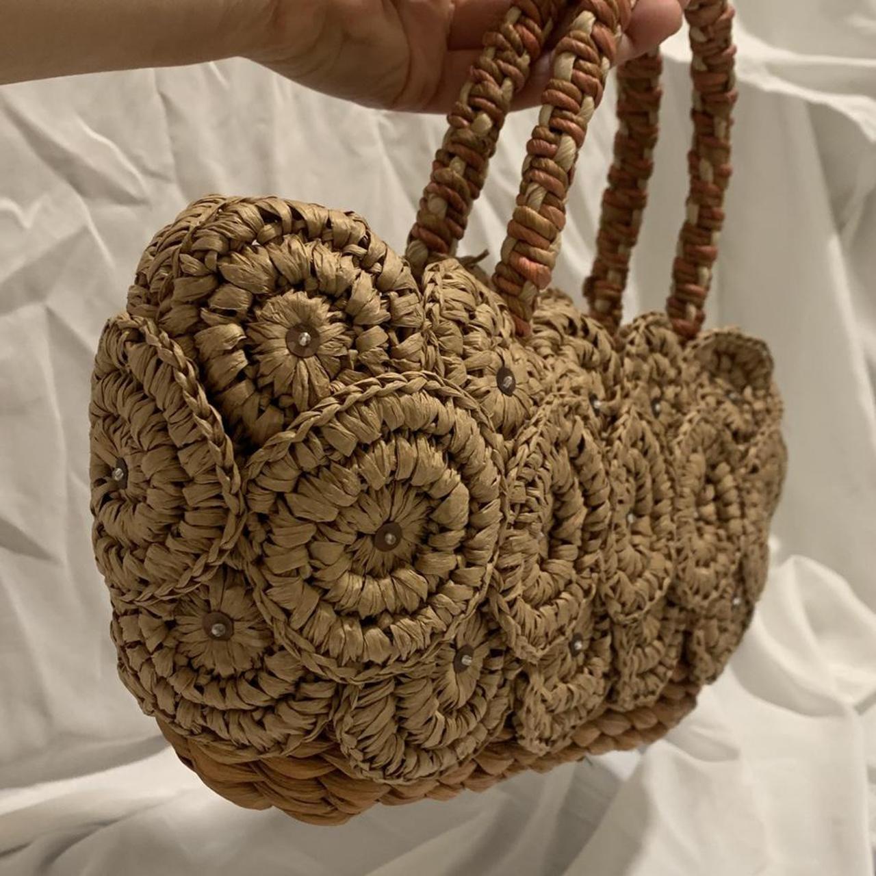 90s hay weaving duffle purse In great quality and... - Depop