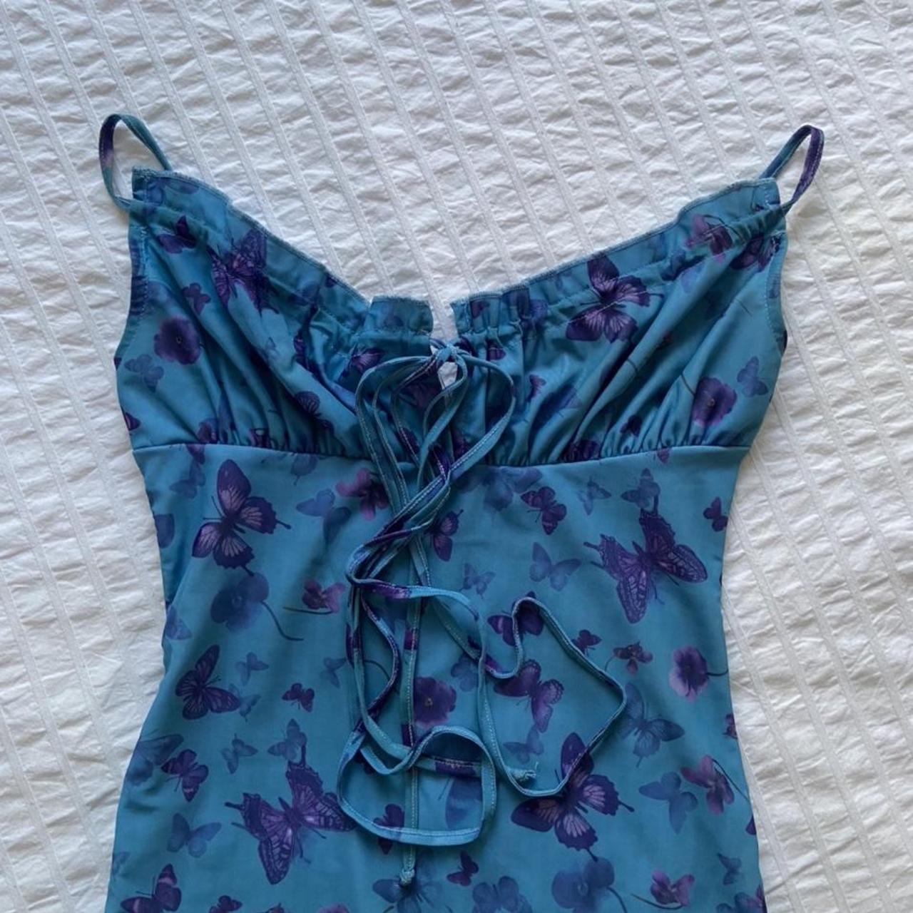 Motel Rocks mesh butterfly mini dress, size small... - Depop