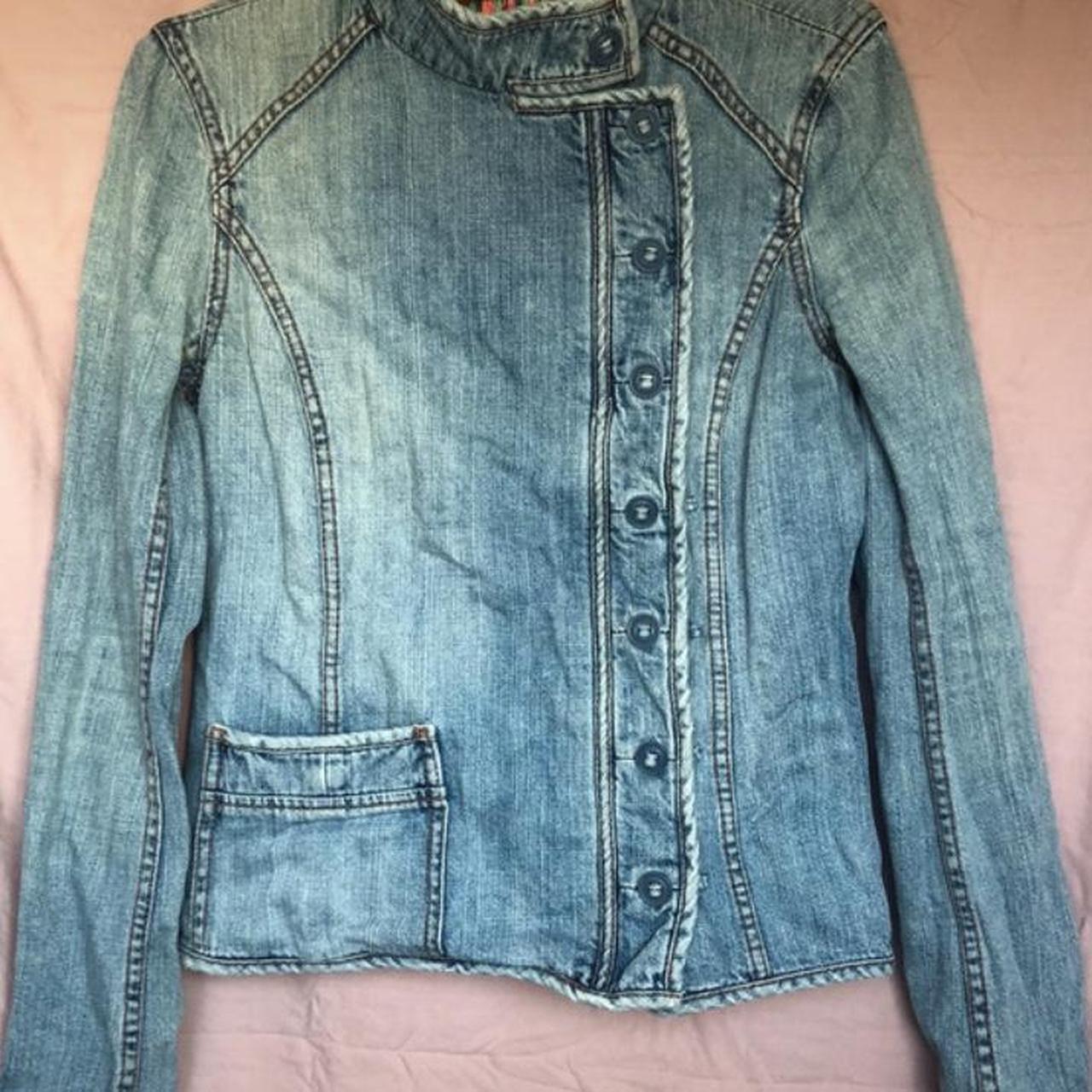 French Connection Women's Blue Jacket | Depop